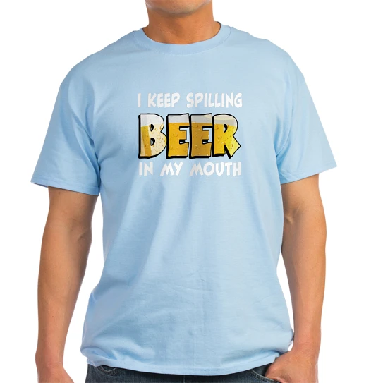 CafePress - I Keep Spilling Beer Dark T Shirt - Men's Classic Cotton T ...