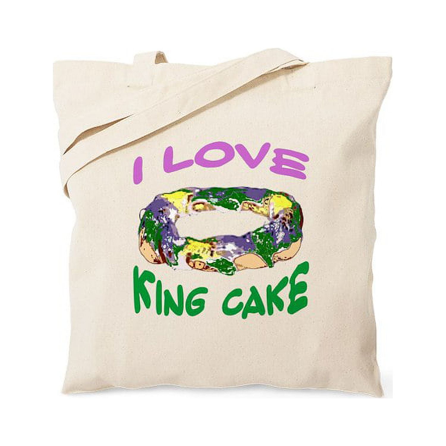 CafePress - I LOVE KING CAKE Tote Bag - Unisex Canvas Tote Bag, Beige ...