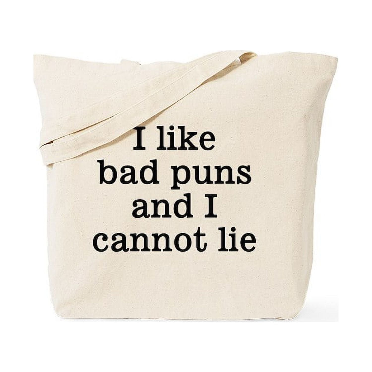 CafePress - I Like Bad Puns Tote Bag - Unisex Canvas Tote Bag, Beige, 1 ...