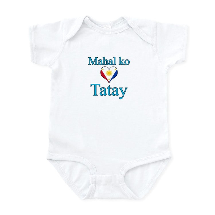 CafePress - I Love Dad (2) (Filipino) Infant Bodysuit - Baby Light ...