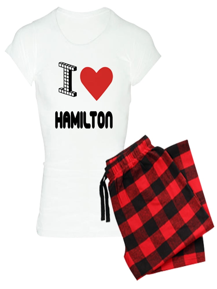 CafePress - I Love Hamilton City Women'S Light Pajamas - Women's Light ...