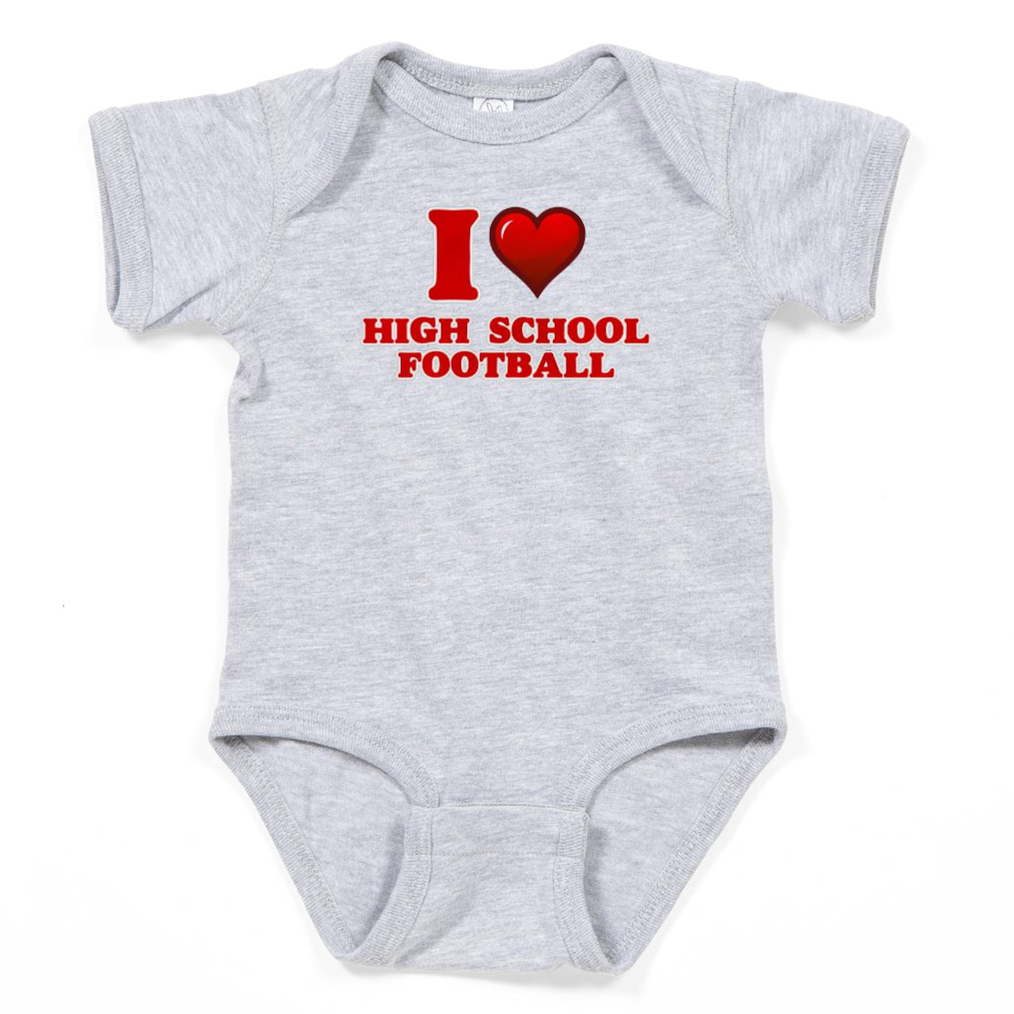 CafePress - I Love High School Football Body Suit - Cute Infant ...