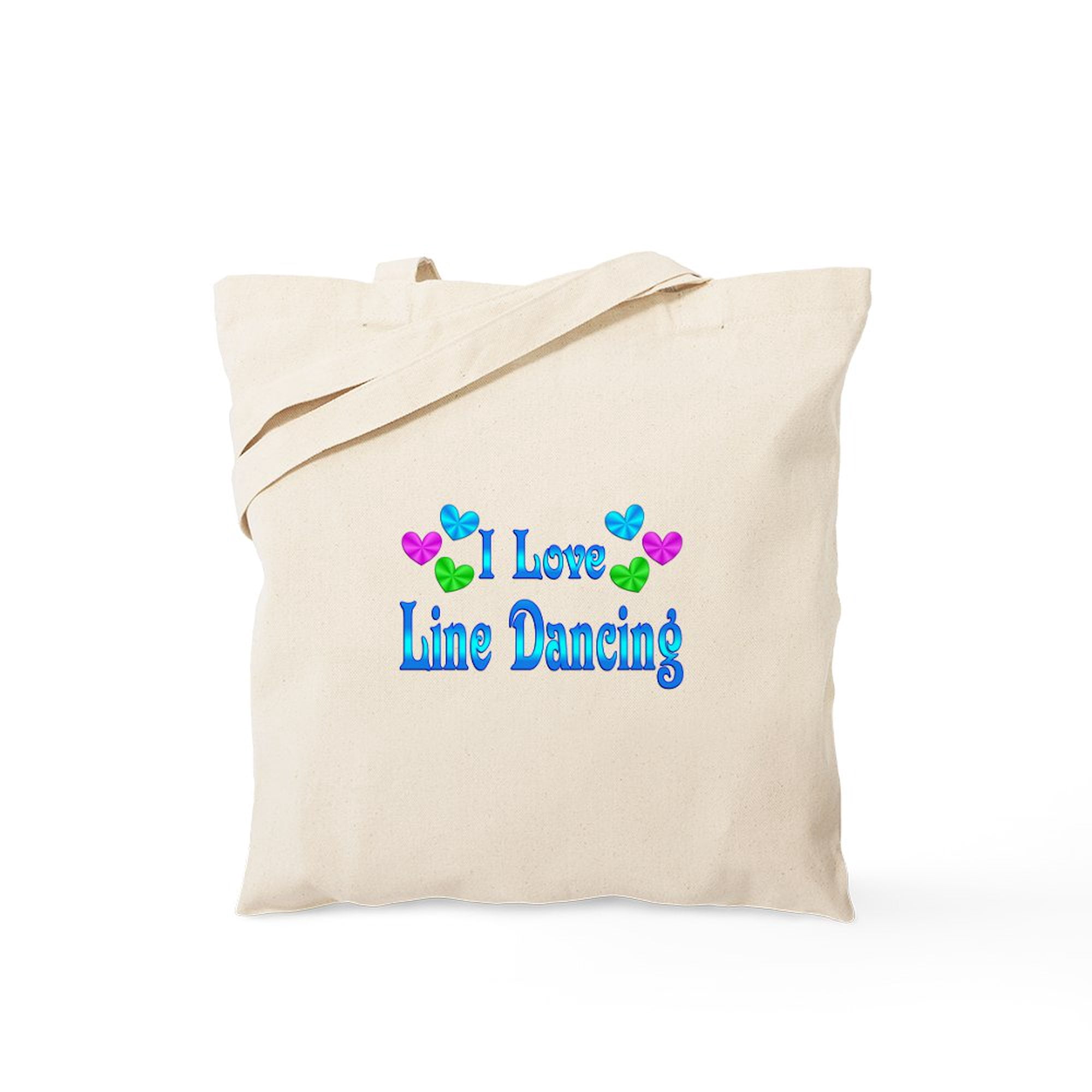 CafePress - I Love Line Dancing Tote Bag - Unisex Canvas Tote Bag ...
