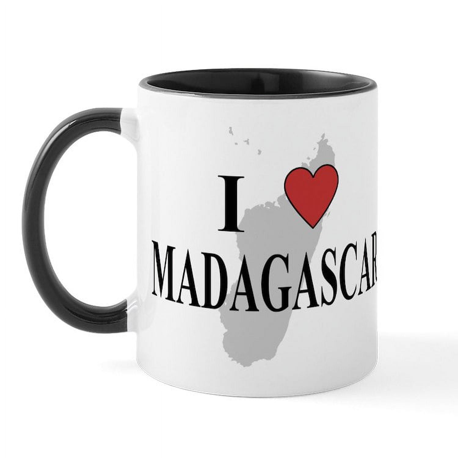 CafePress - I Love Madagascar Mug - 11 oz Ceramic Mug - Novelty Coffee ...