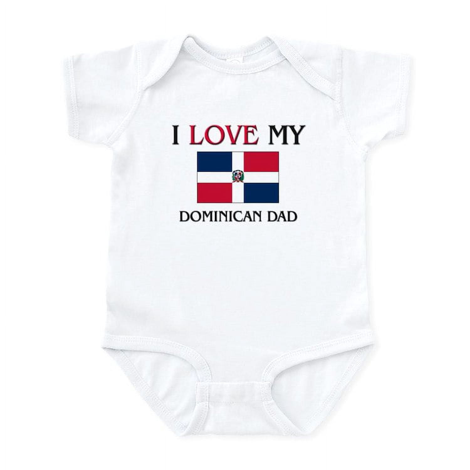 CafePress - I Love My Dominican Dad Infant Bodysuit - Baby Light ...