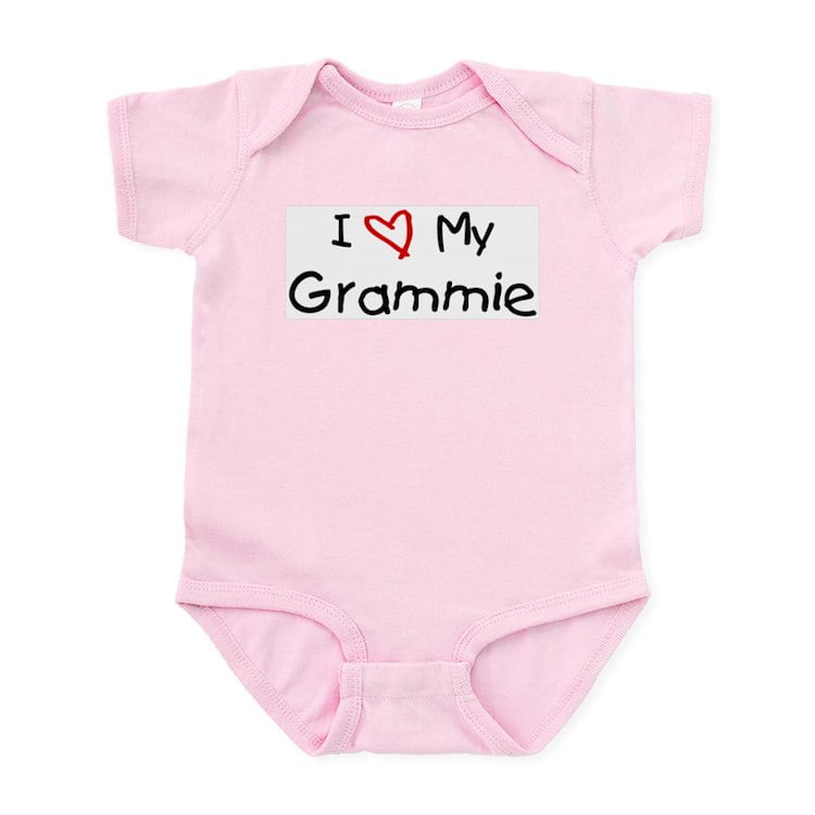 CafePress - I Love My Grammie Infant Bodysuit - Baby Light Bodysuit ...