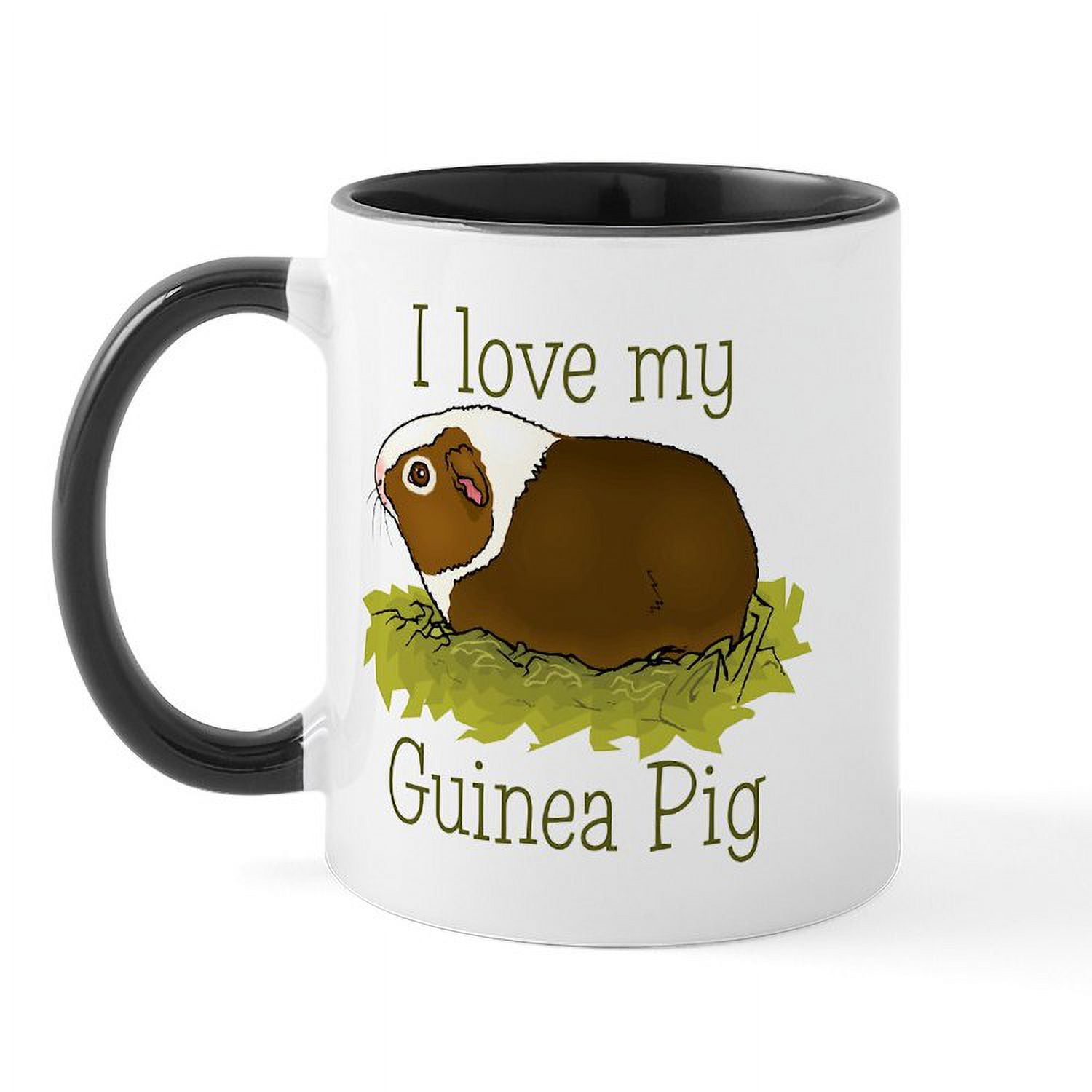 CafePress - I Love My Guinea Pig Mug - 11 oz Ceramic Mug - Novelty ...