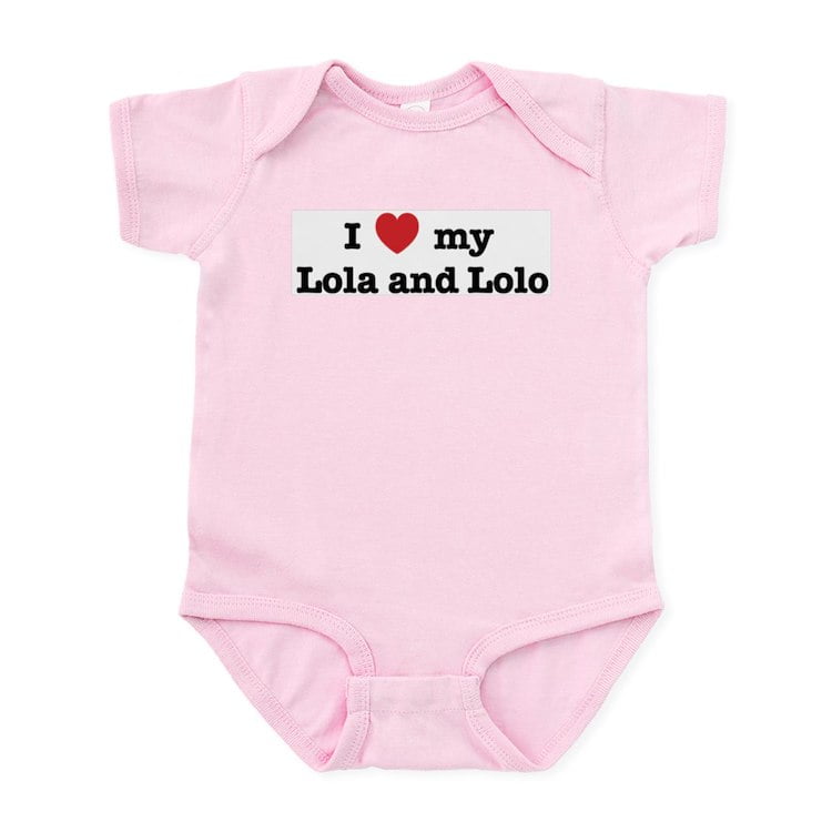 CafePress - I Love My Lola And Lolo Infant Creeper - Baby Light ...