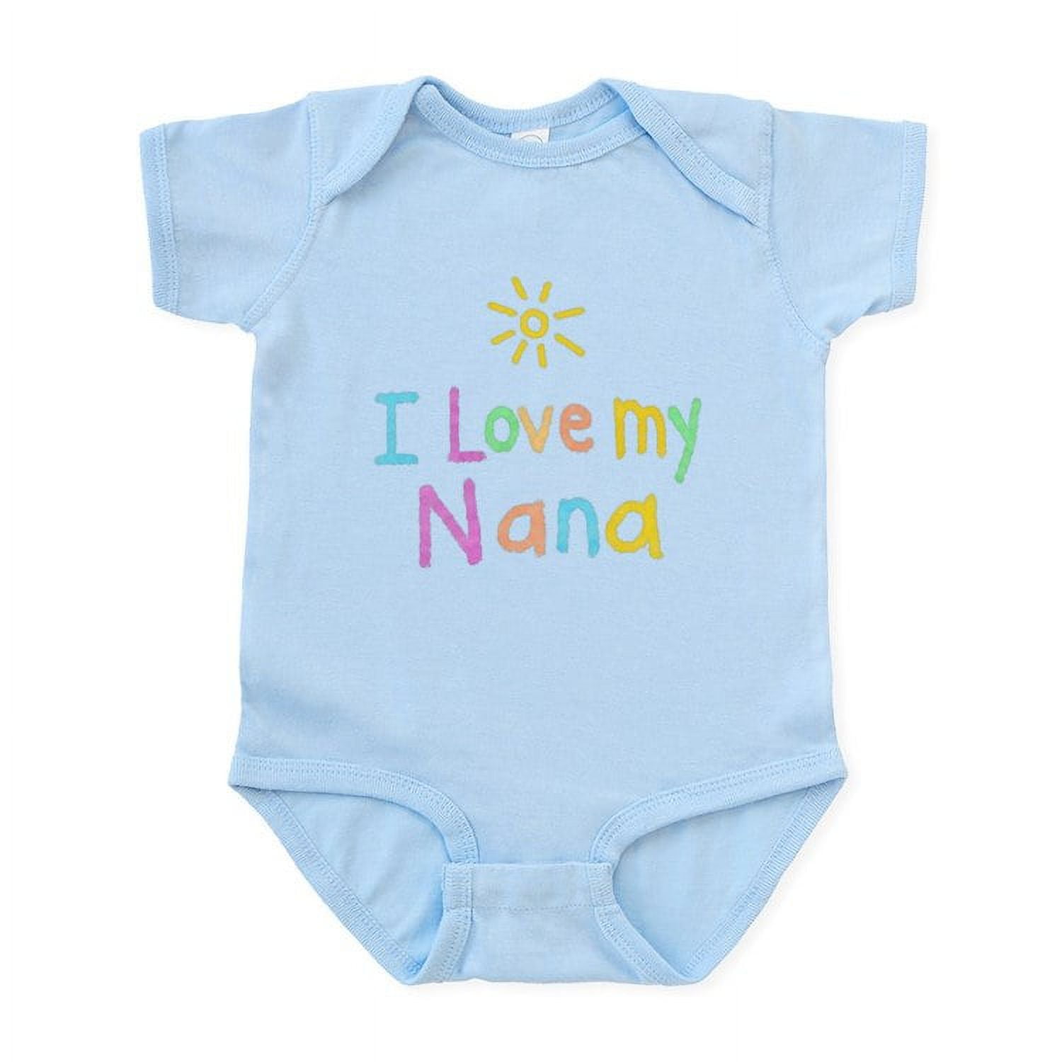 CafePress - I Love My Nana Infant Bodysuit - Baby Light Bodysuit, Size ...