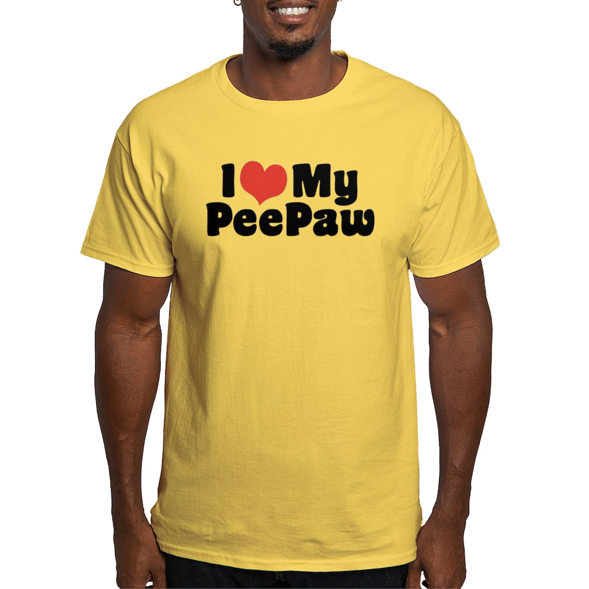 CafePress - I Love My Peepaw Light T Shirt - Men's Classic Graphic T ...