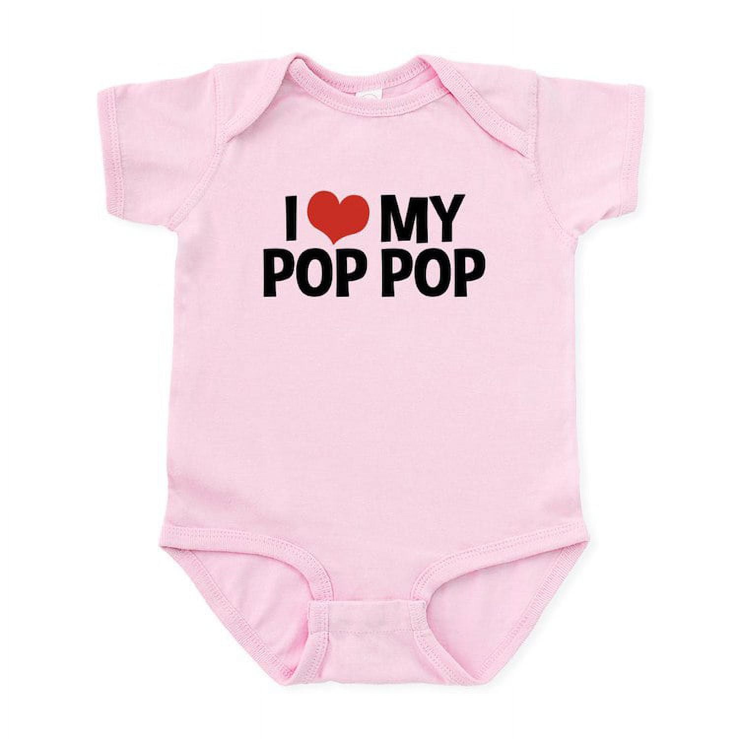 CafePress - I Love My Pop Pop Infant Bodysuit - Baby Light Bodysuit ...