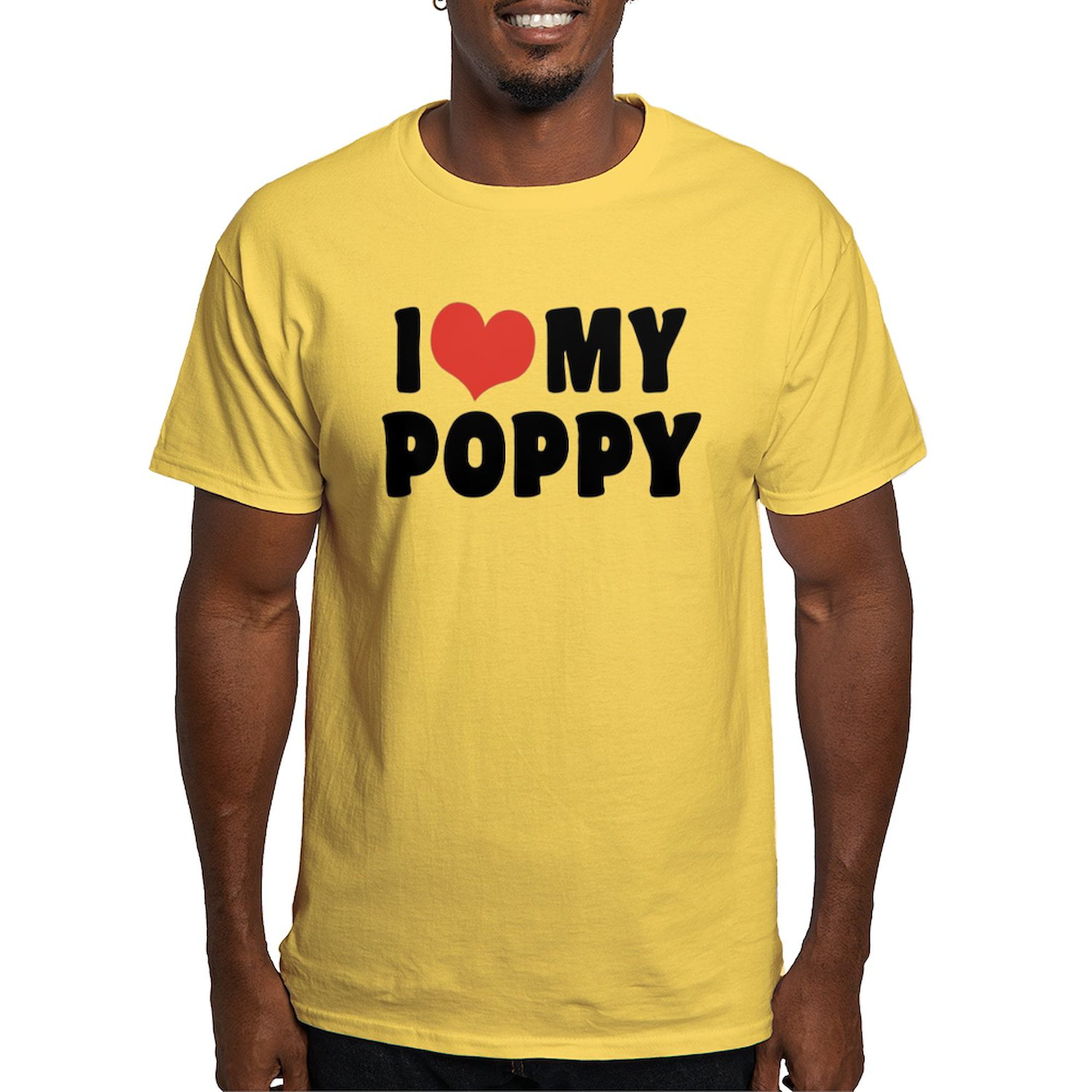 CafePress - I Love My Poppy Light T Shirt - Men's Classic Graphic T ...