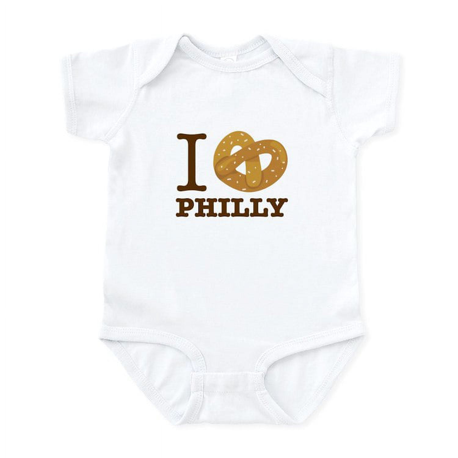CafePress - I Love Philly Body Suit - Baby Light Bodysuit, Size Newborn ...