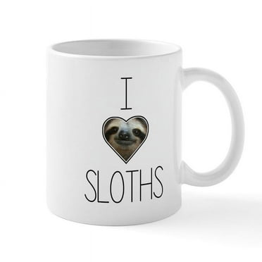 CafePress - Sloth Mug - 11 oz Ceramic Mug - Novelty Coffee Tea Cup ...