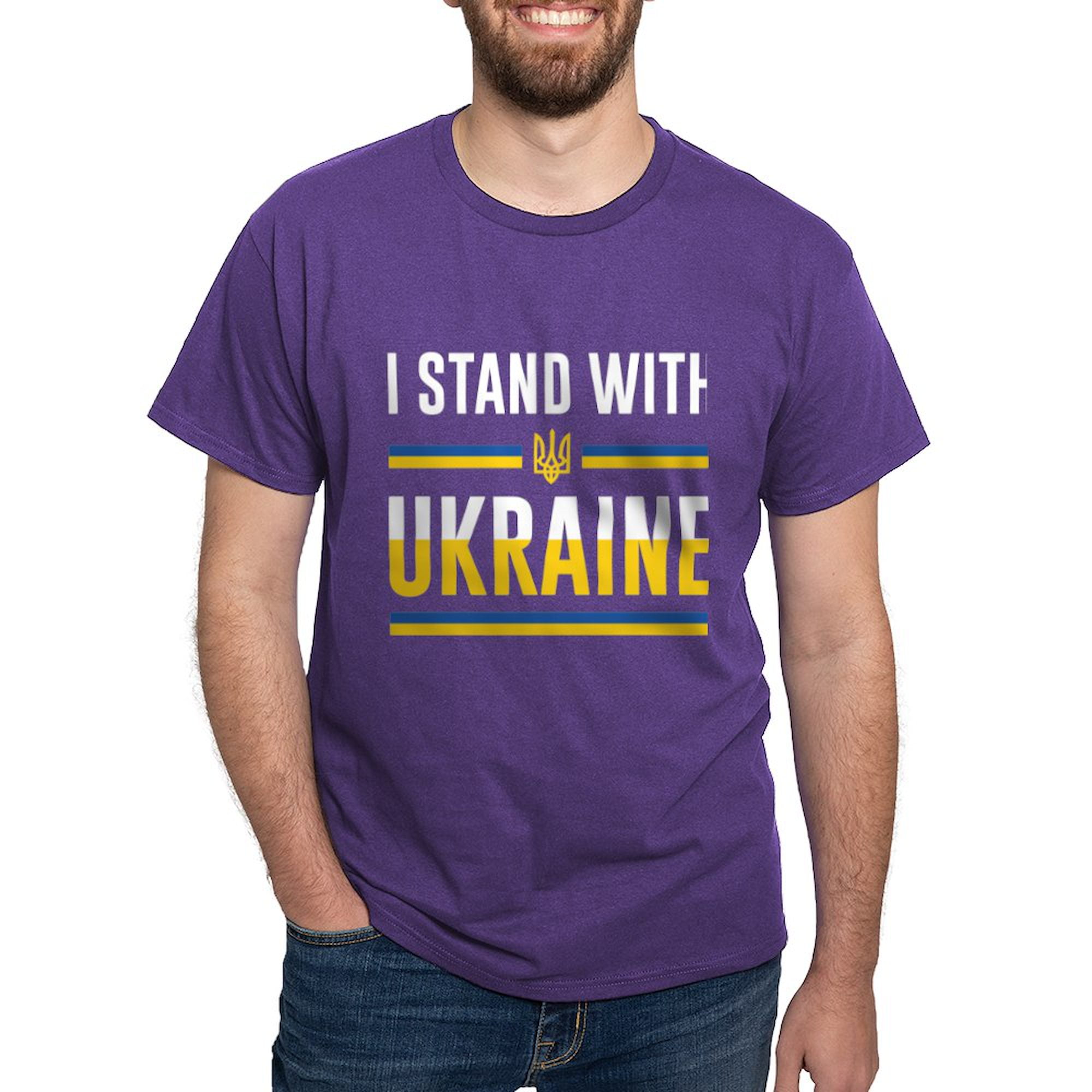 CafePress - I Stand With Ukraine Dark T Shirt - Men's Classic Graphic ...
