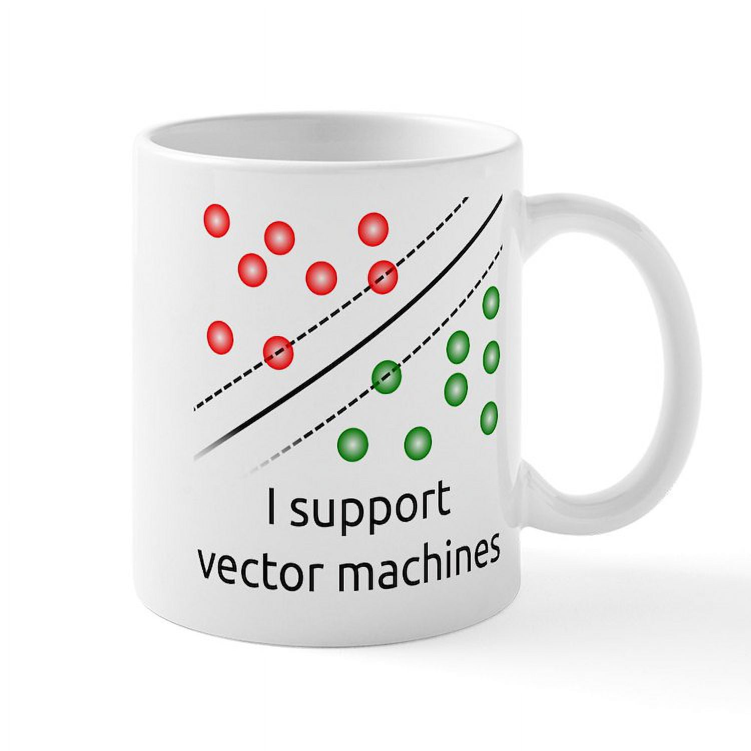 CafePress - I Support Vector Machines Mugs - 11 oz Ceramic Mug ...