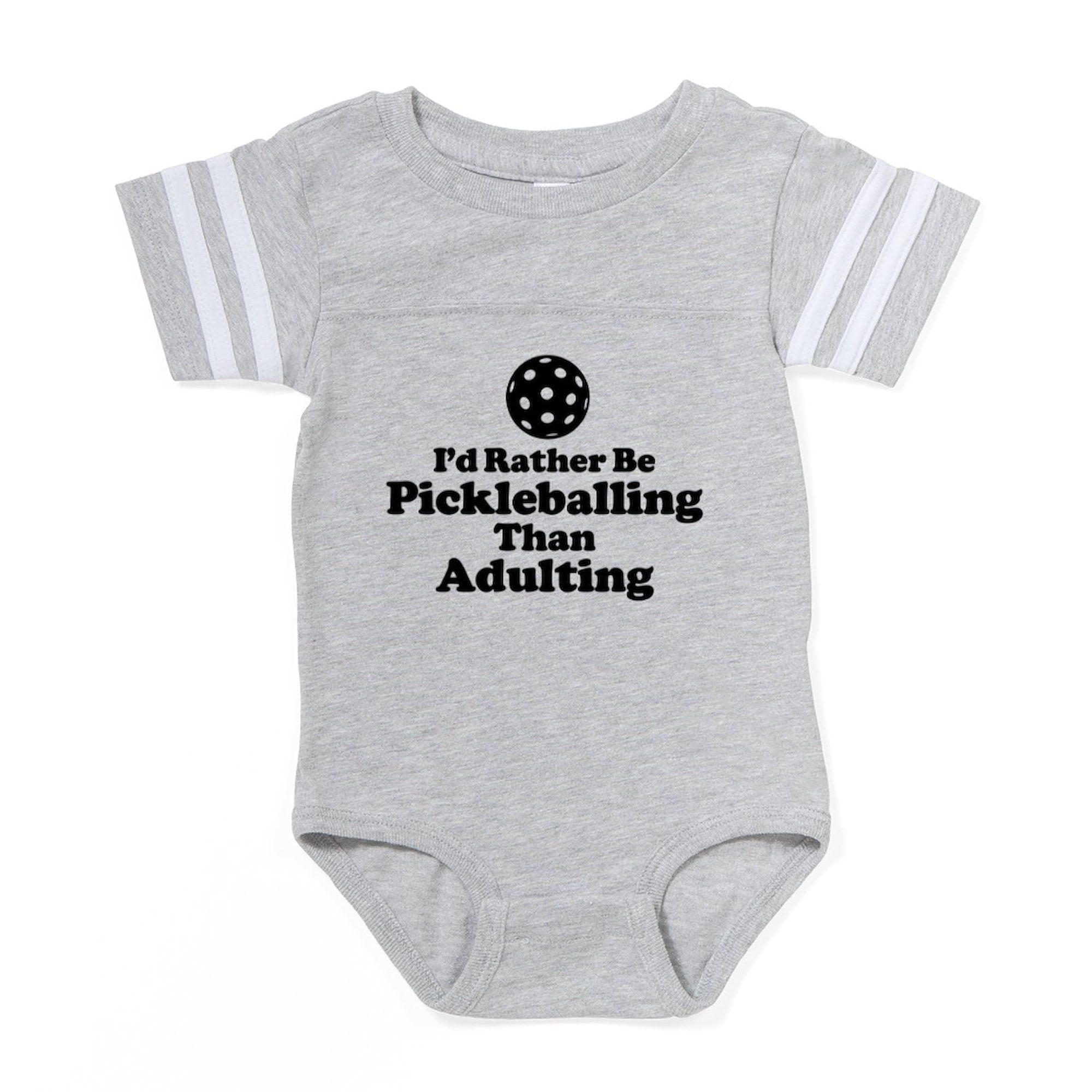 CafePress - I'd Rather Be Pickleballing - Cute Infant Baby Football ...
