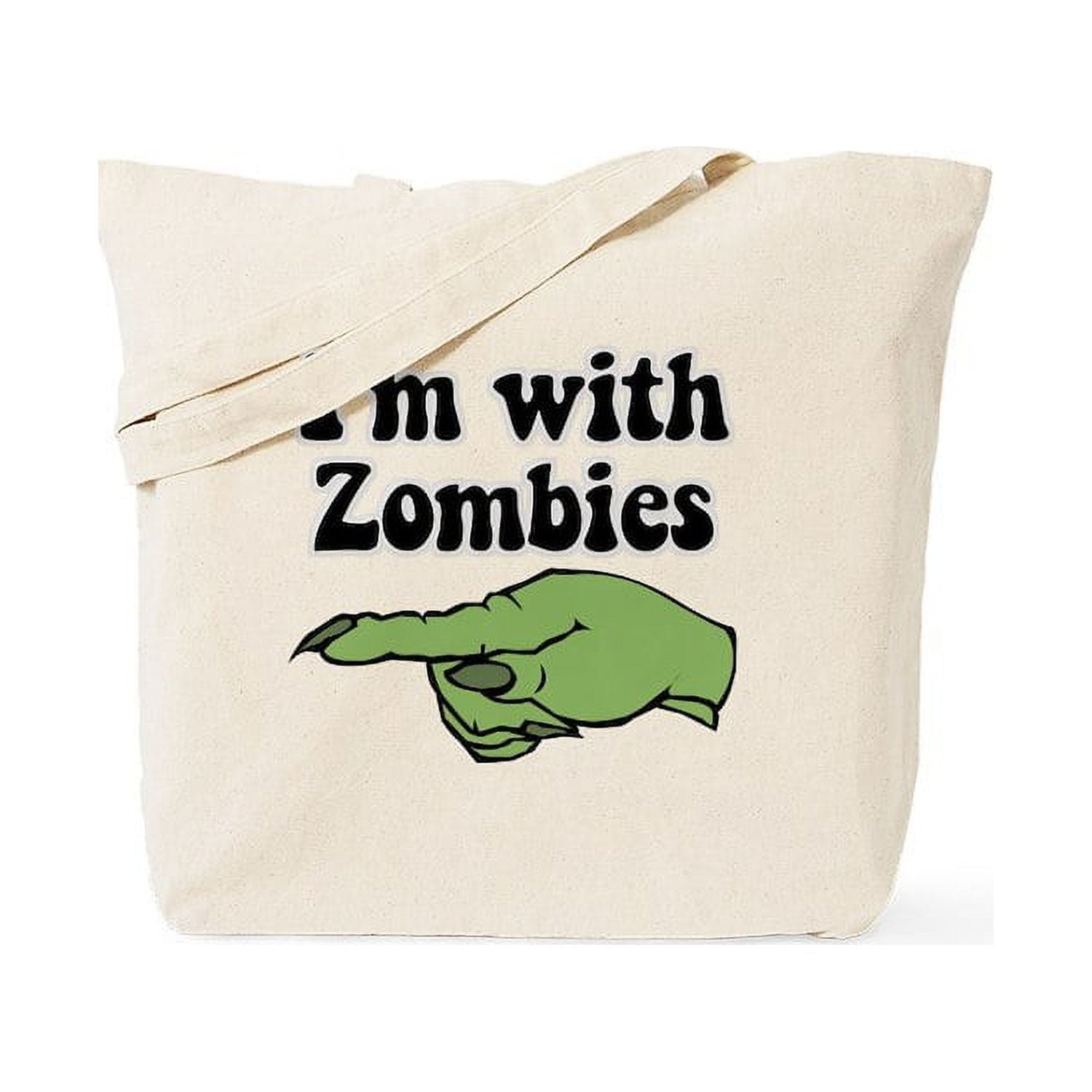CafePress - I'm With Zombies Halloween Tote Bag - Unisex Canvas Tote ...