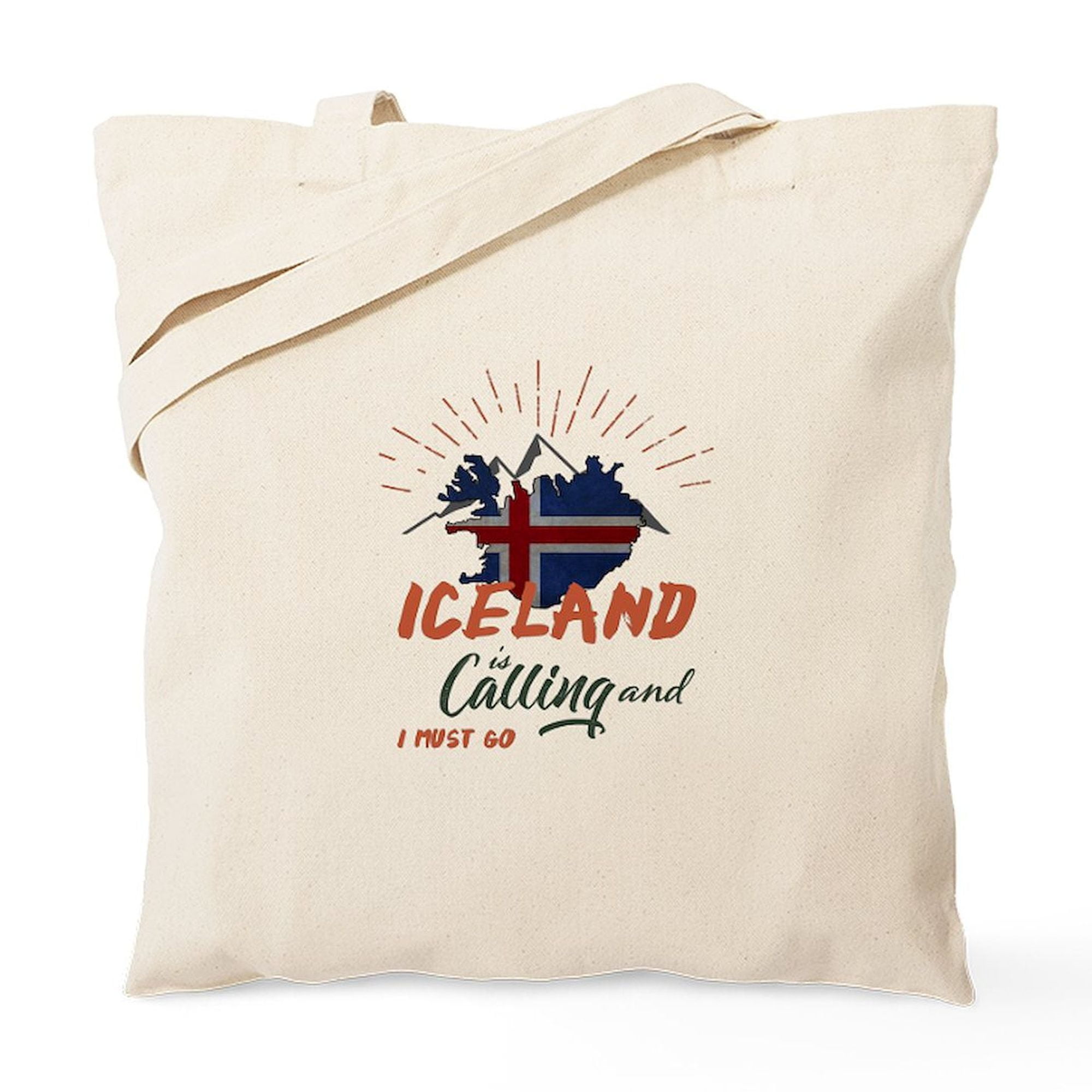 CafePress - Iceland Is Calling Tote Bag - Unisex Canvas Tote Bag, Beige, 1-Piece - Walmart.com