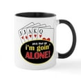 CafePress - Im Going Alone Mug - 11 oz Ceramic Mug - Novelty Coffee Tea ...