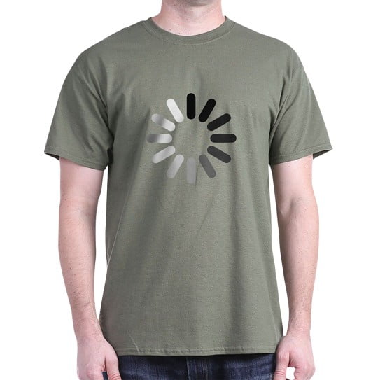 CafePress - In Progress Dark T Shirt - Men's Classic Cotton T-Shirts ...