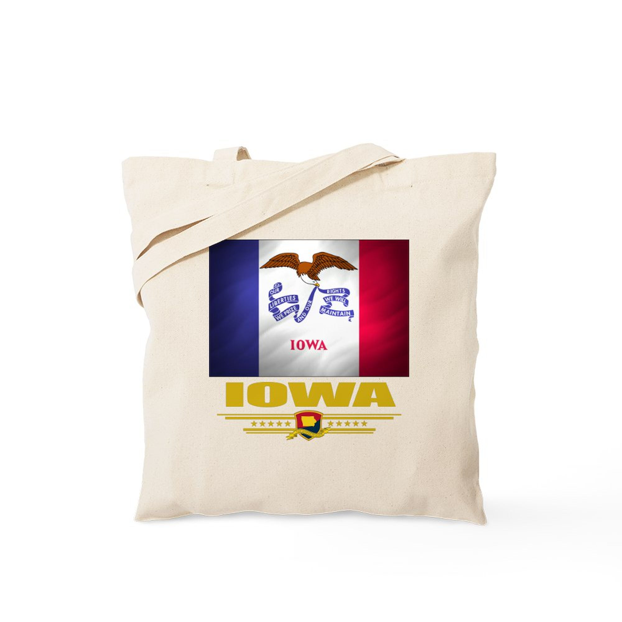 CafePress - Iowa Pride Tote Bag - Unisex Canvas Tote Bag, Beige, 1 ...