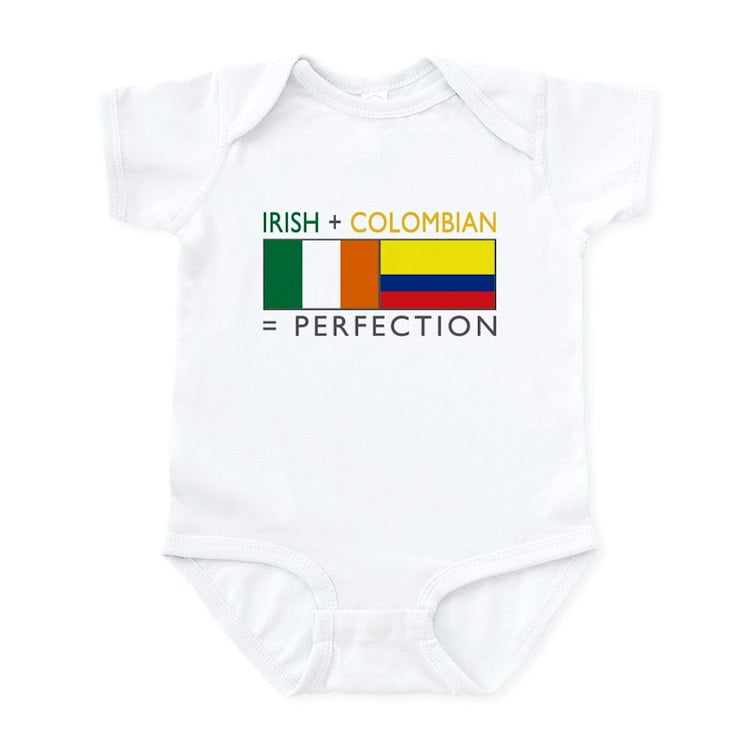 CafePress - Irish Colombian Heritage Flag Infant Bodysuit - Baby Light ...