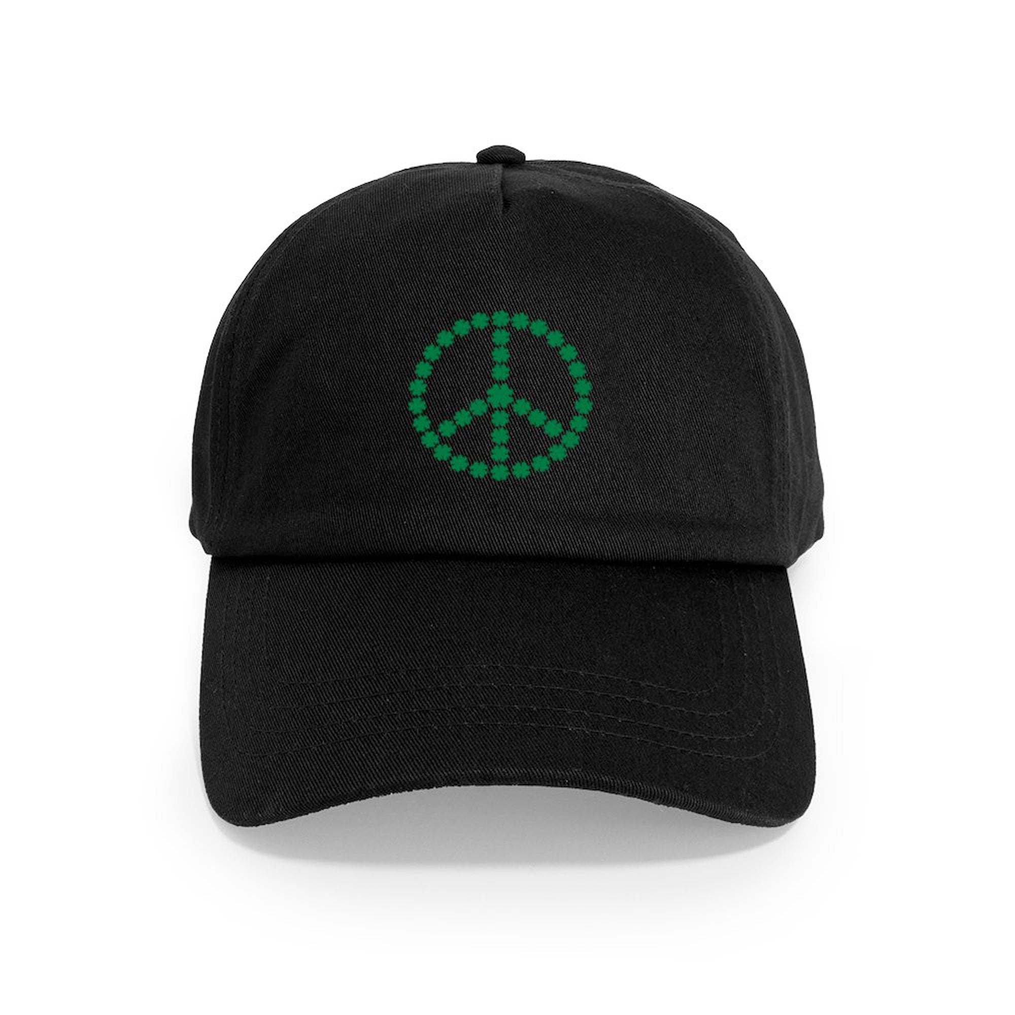 CafePress - Irish Shamrock Peace Cap - Adjustable 100% Brushed Unisex ...
