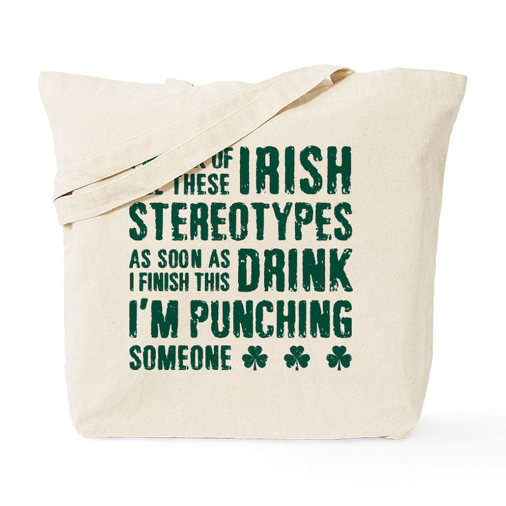 CafePress - Irish Stereotypes Tote Bag - Unisex Canvas Tote Bag, Beige ...