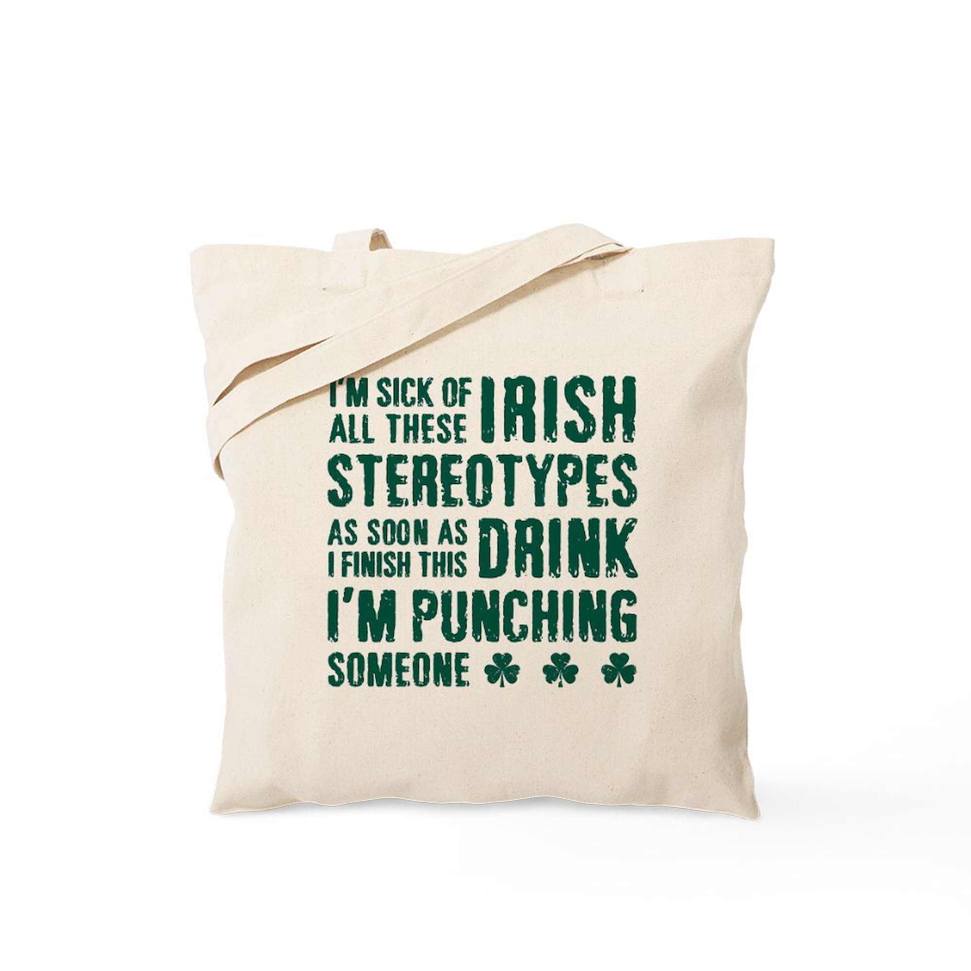 CafePress - Irish Stereotypes Tote Bag - Unisex Canvas Tote Bag, Beige ...