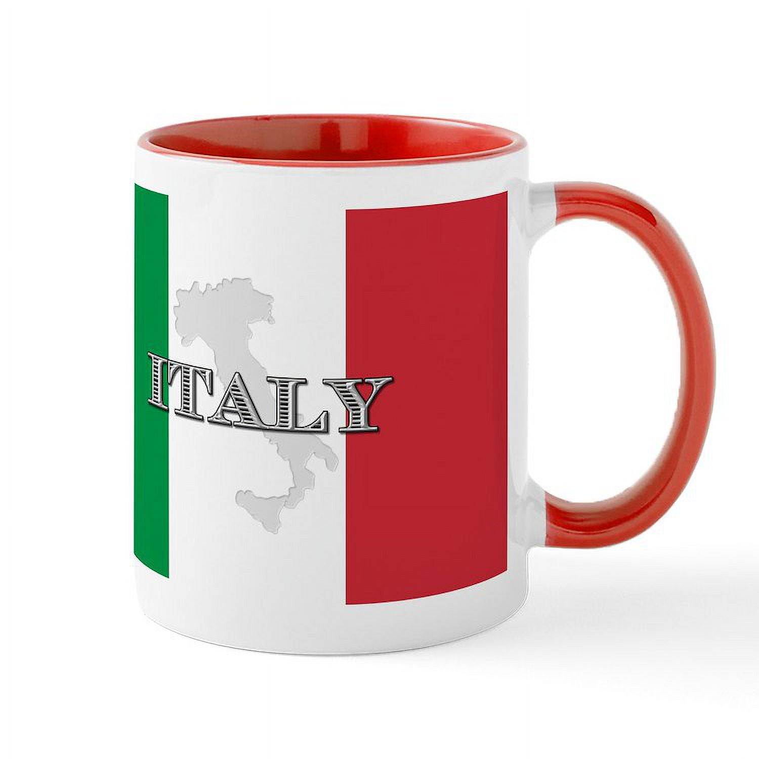 CafePress - Italian Flag Extra Mug - 11 oz Ceramic Mug - Novelty Coffee ...