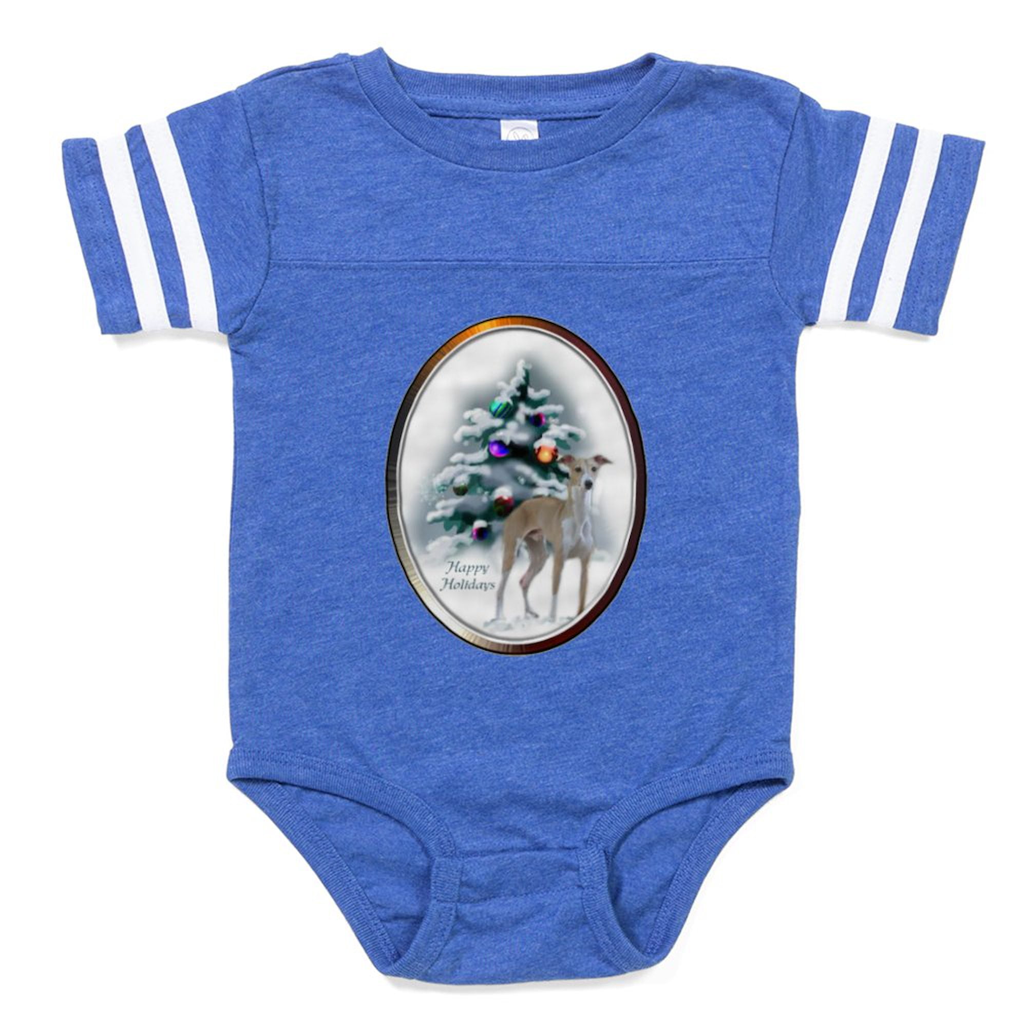 CafePress - Italian Greyhound Christmas - Cute Infant Baby Football ...