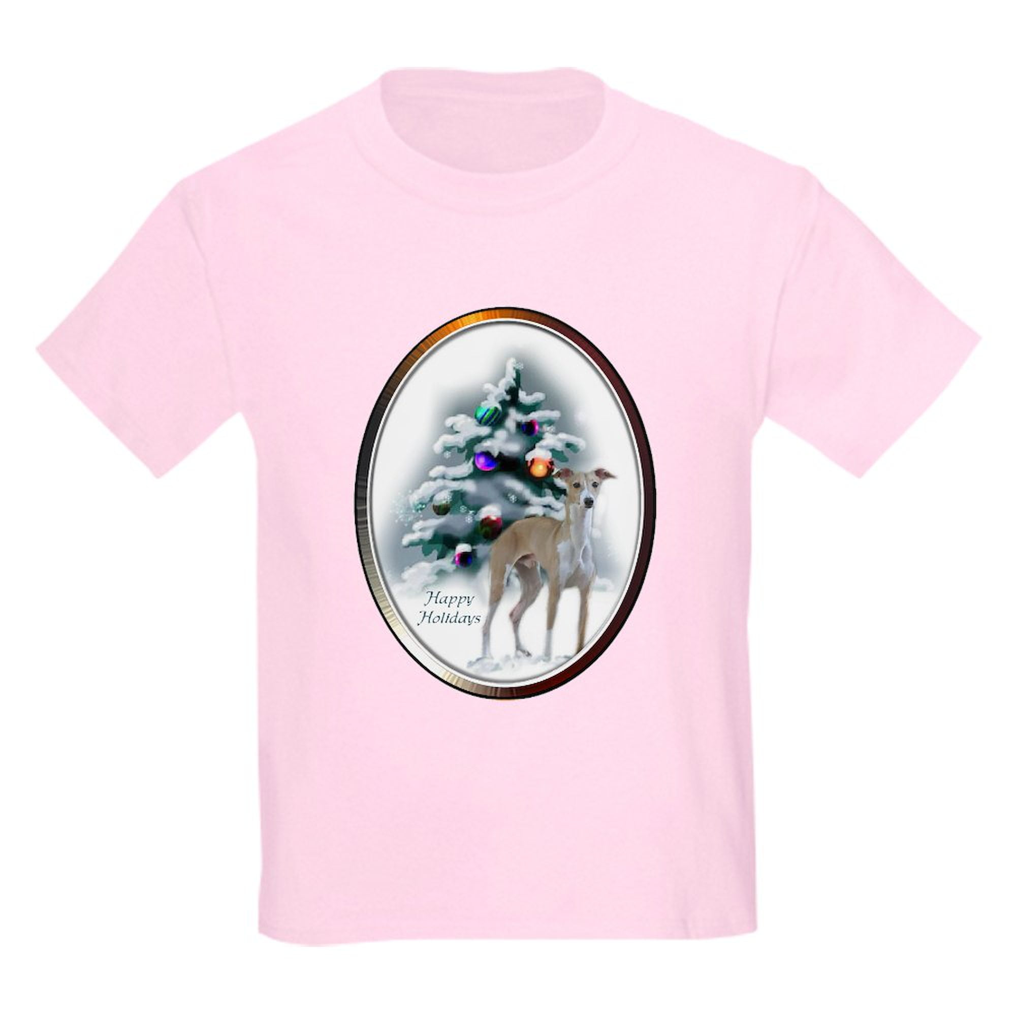 CafePress - Italian Greyhound Christmas Kids Light T Shirt - Light ...