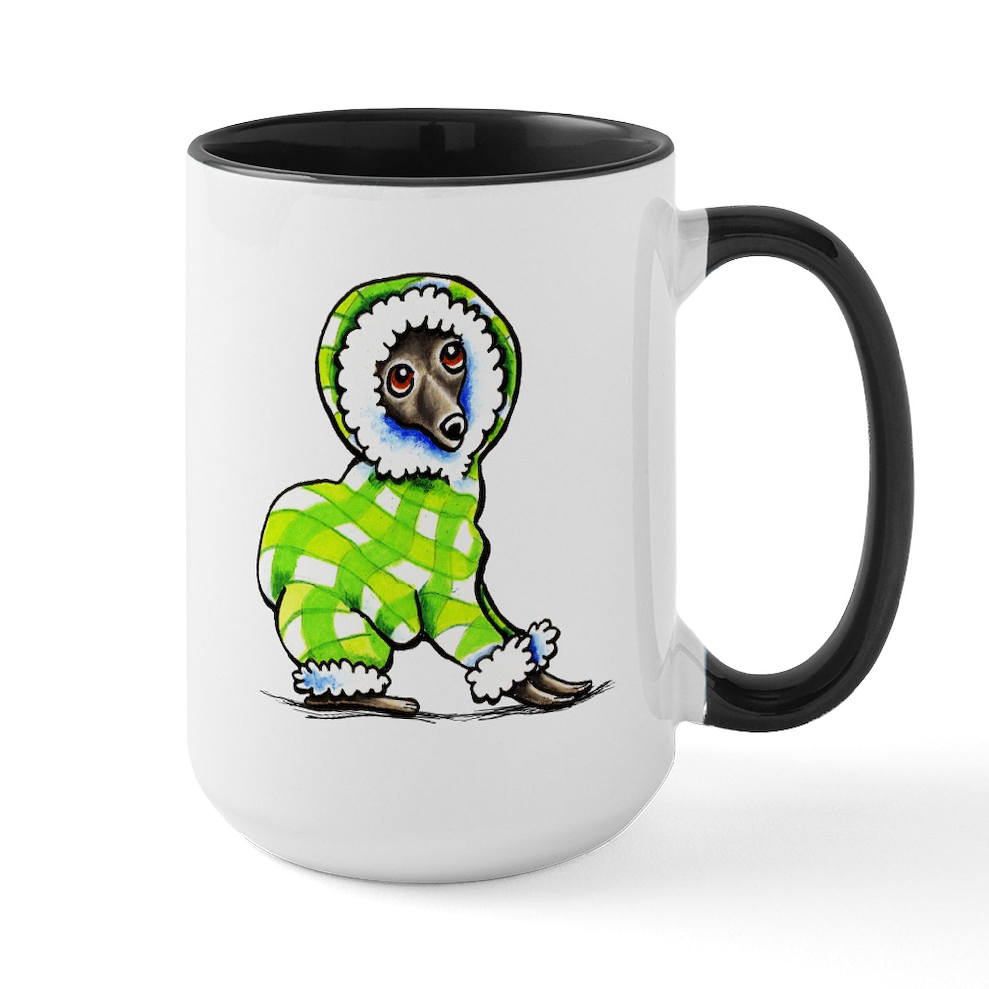 CafePress - Italian Greyhound Snowsuit Large Mug - 15 oz Ceramic Large ...