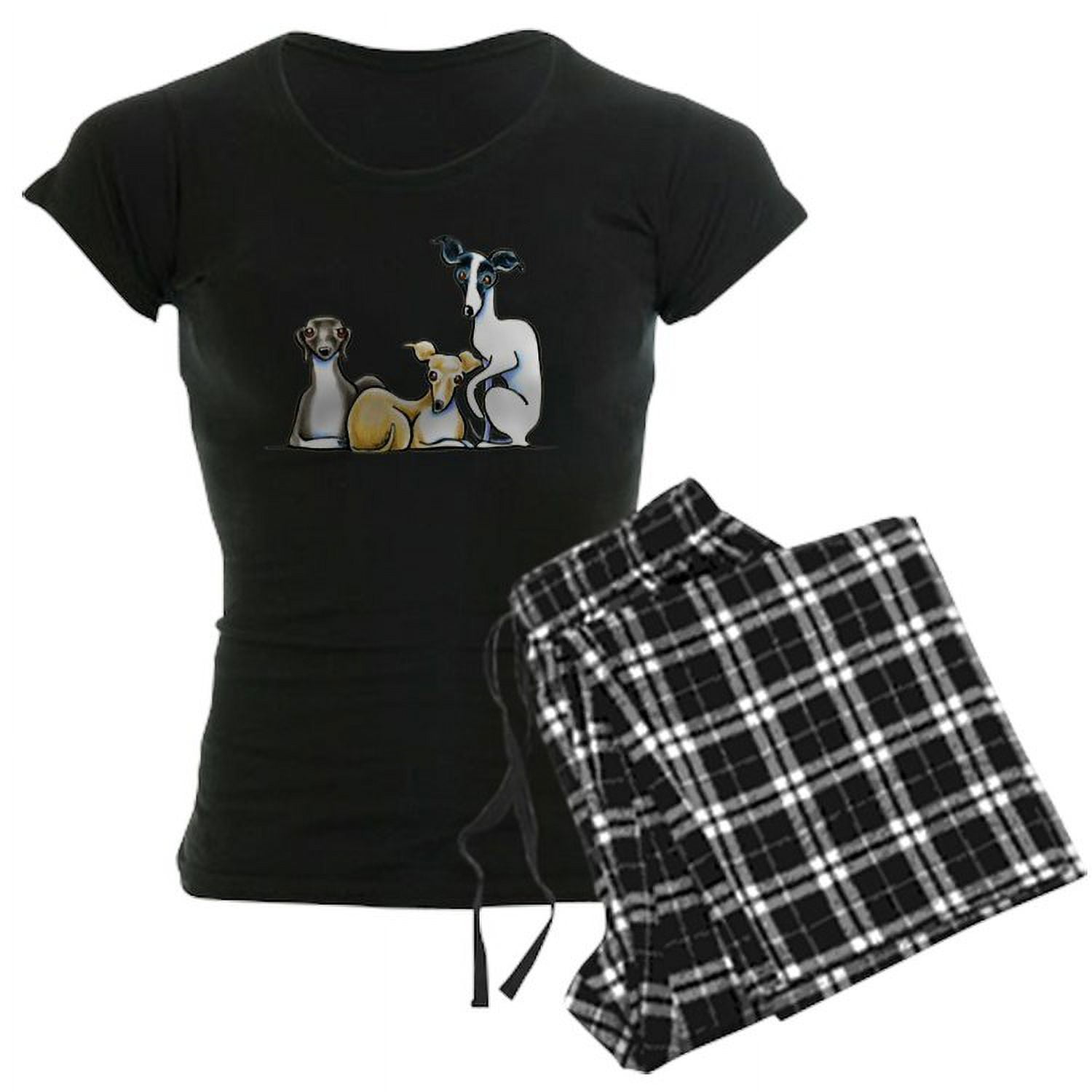 CafePress - Italian Greyhound Trio Pajamas - Women's Dark Pajamas ...