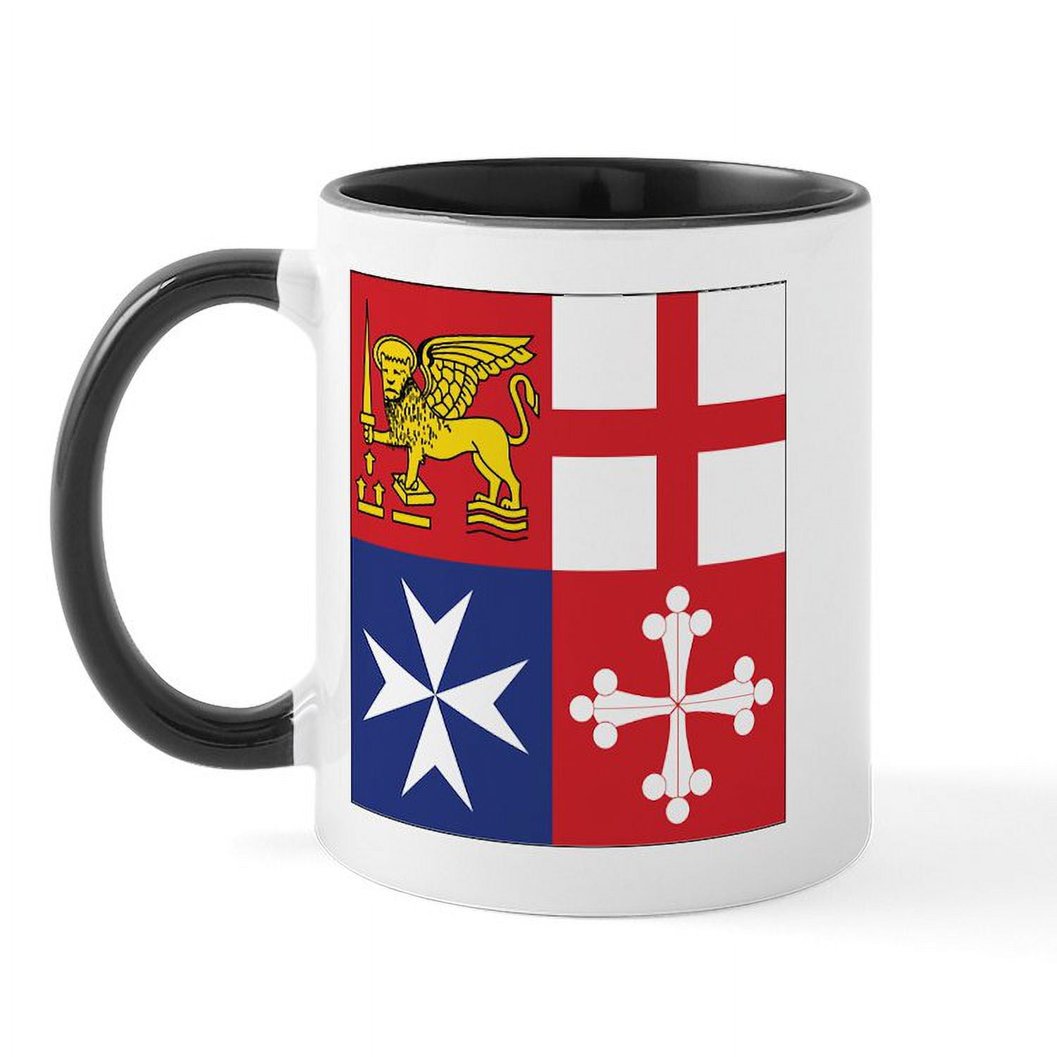 CafePress - Italy Naval Jack Mug - 11 oz Ceramic Mug - Novelty Coffee ...