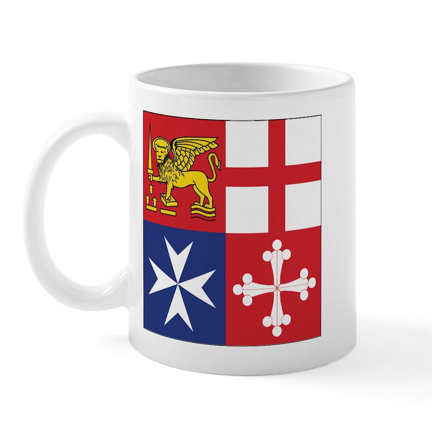 CafePress - Italy Naval Jack Mug - 11 oz Ceramic Mug - Novelty Coffee ...