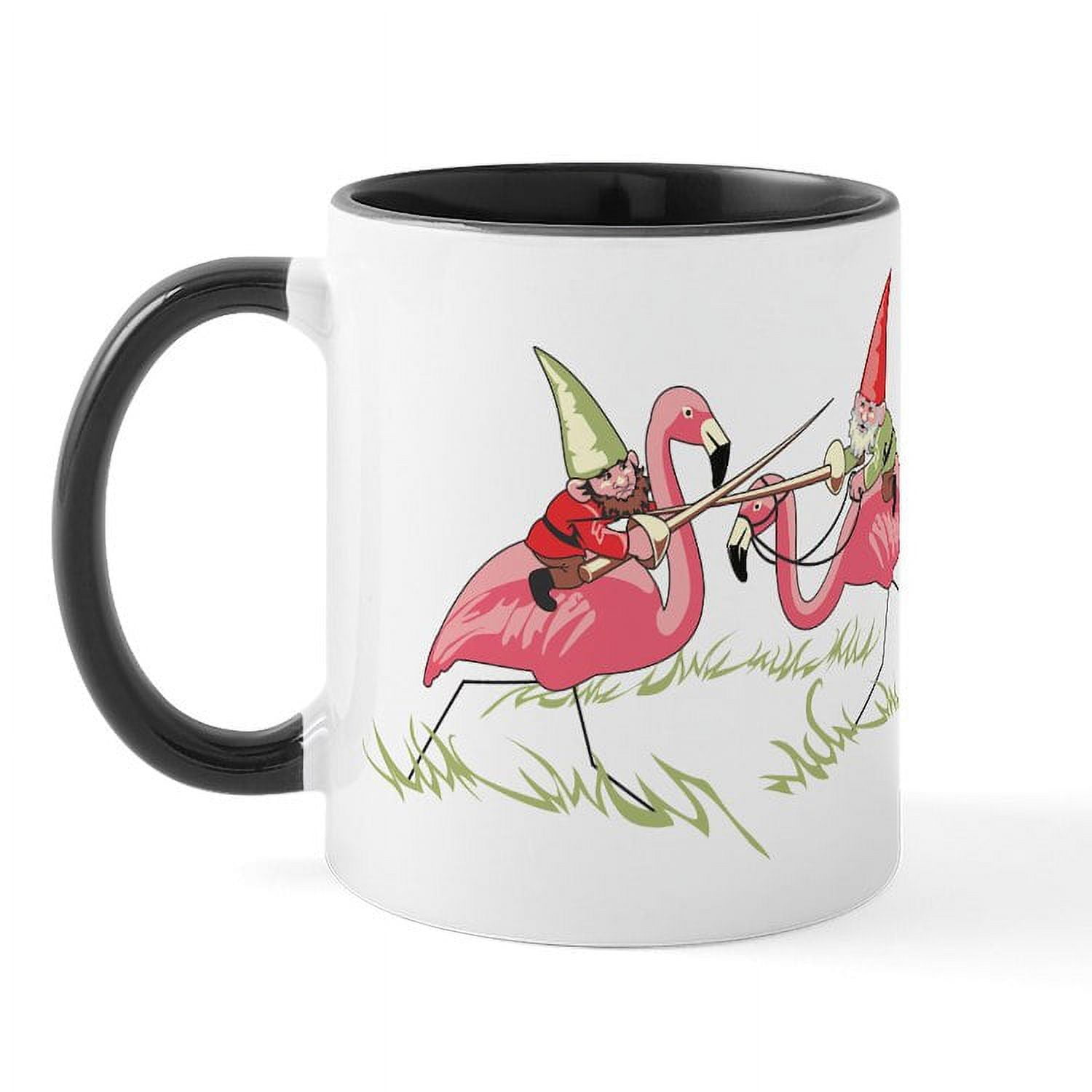 CafePress - Jousting Gnomes Mug - 11 oz Ceramic Mug - Novelty Coffee ...