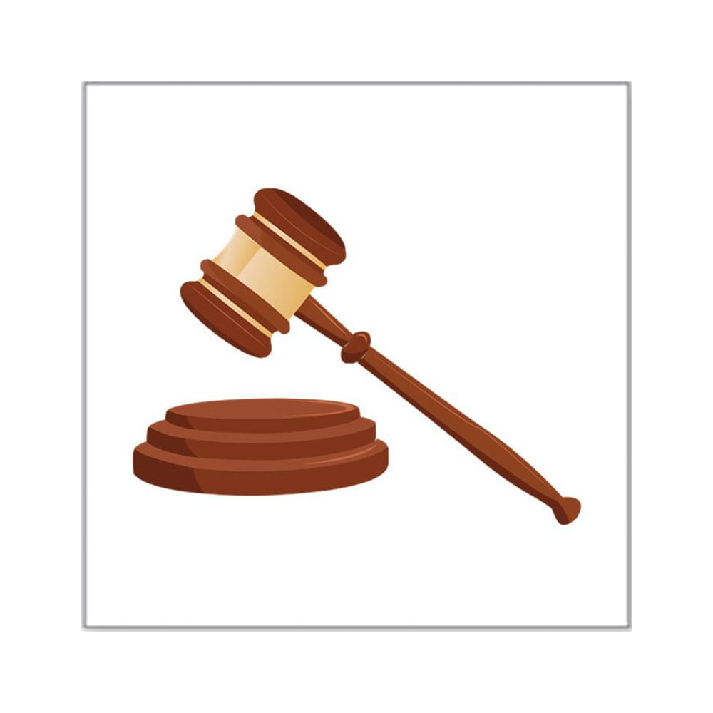 CafePress - Judge Gavel Sticker - Square Sticker 3" x 3" - Walmart.com