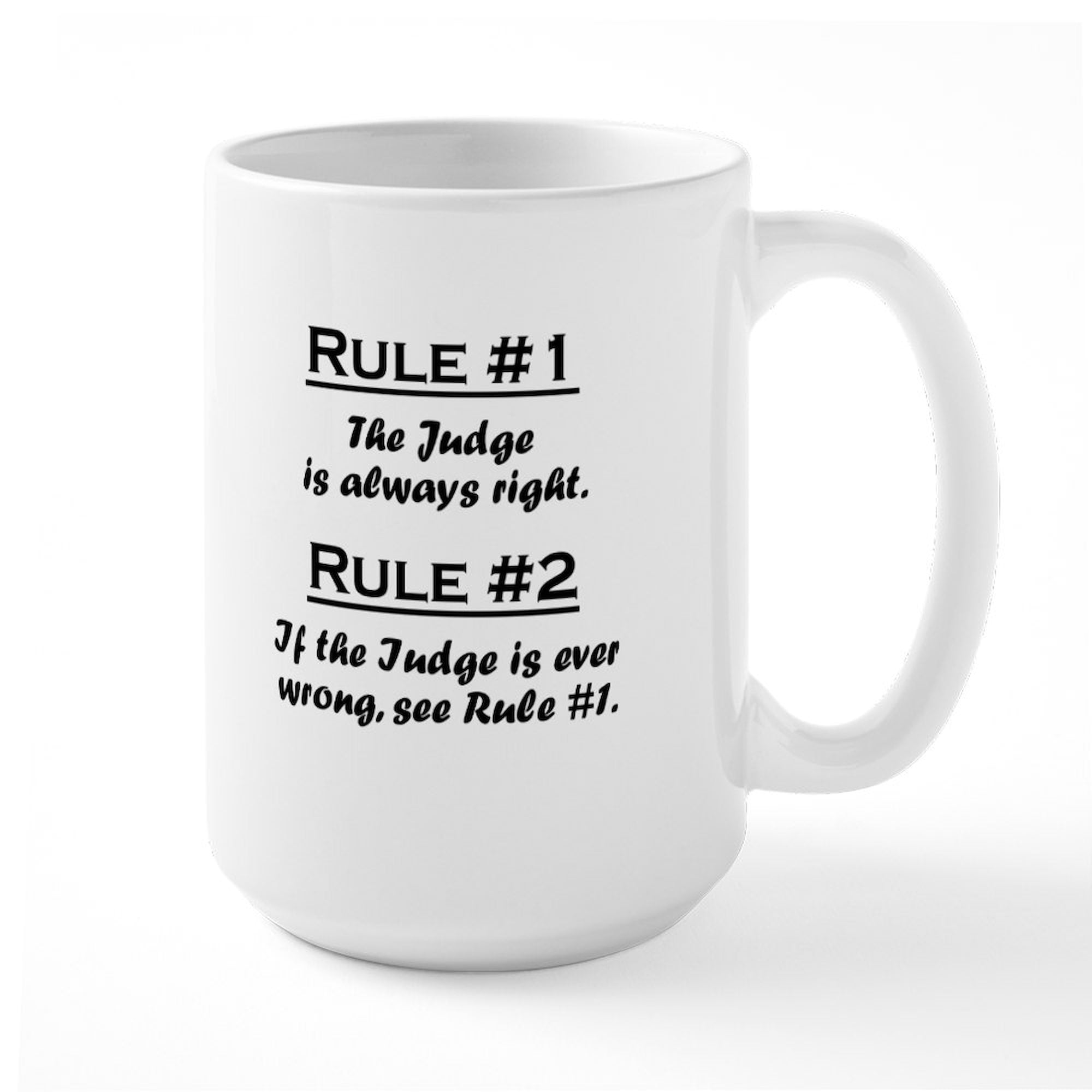 CafePress - Judge Large Mug - 15 oz Ceramic Large White Novelty Mug ...