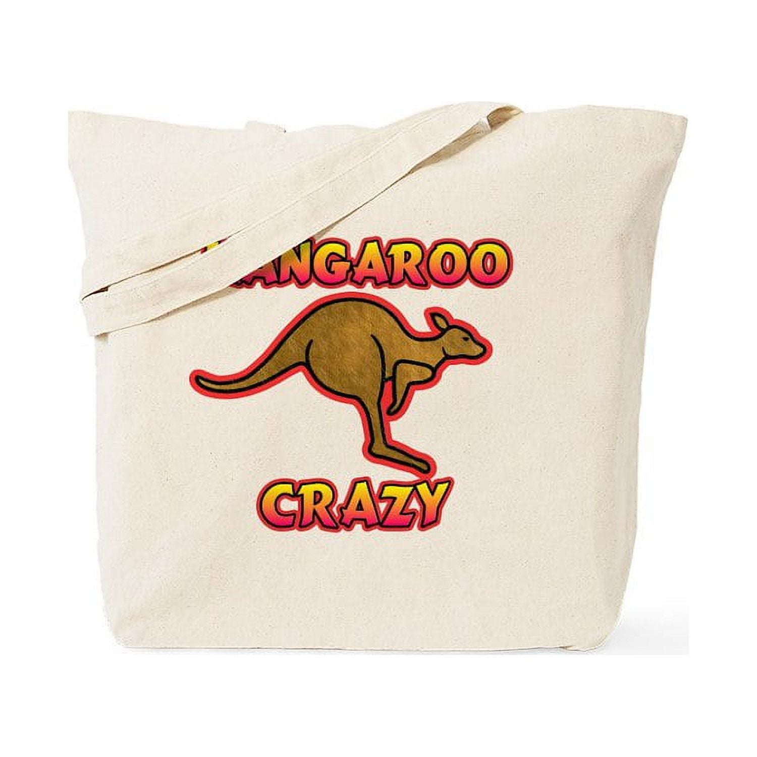 CafePress - Kangaroo Crazy Tote Bag - Unisex Canvas Tote Bag, Beige, 1 ...