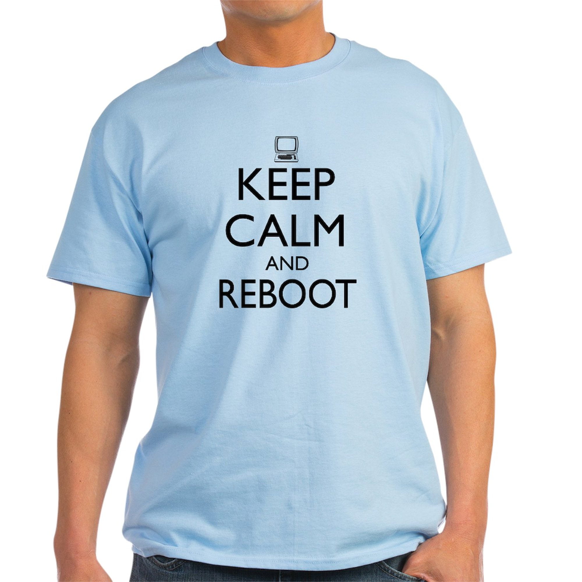 CafePress - Keep Calm And Reboot T Shirt - Men's Classic Graphic T ...
