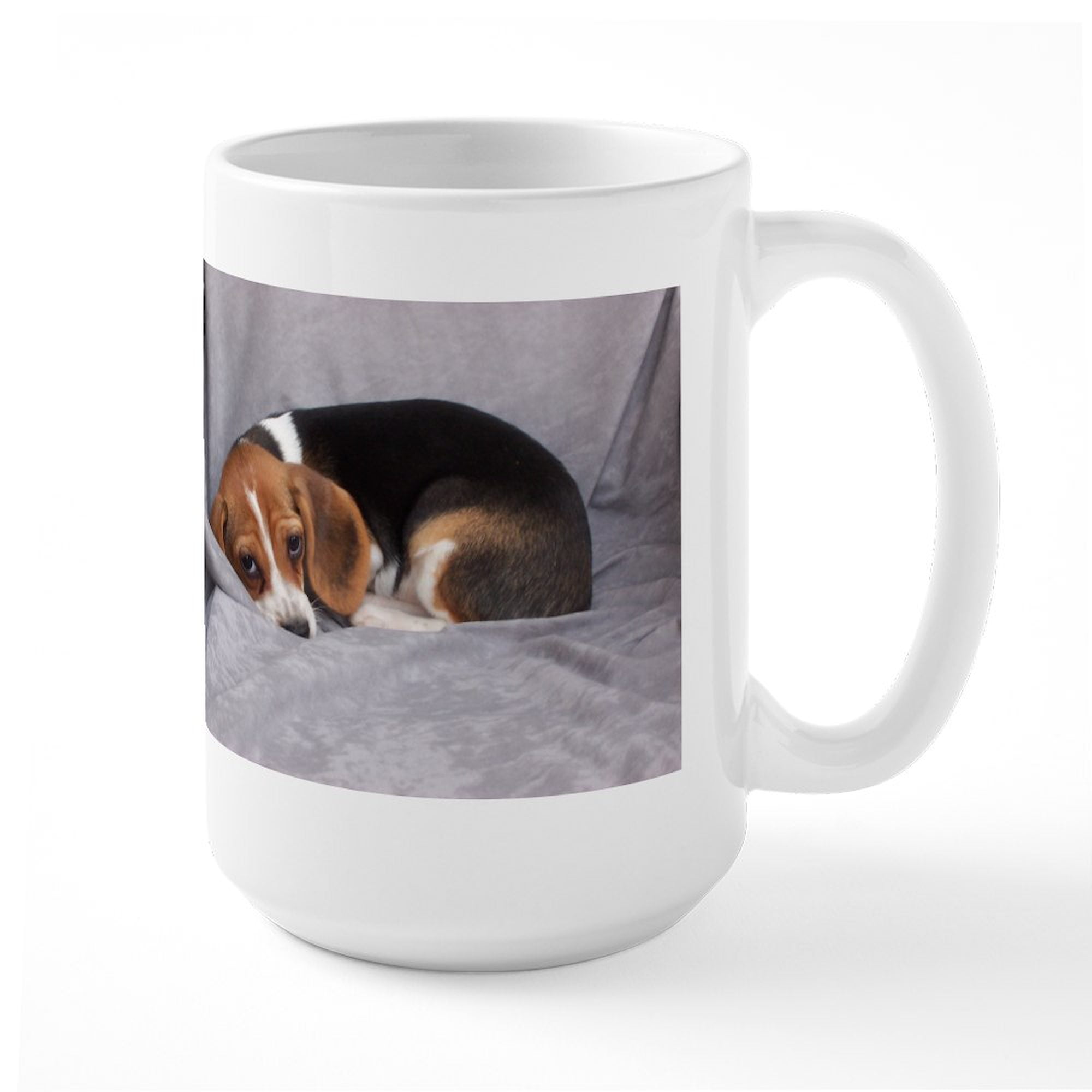 CafePress - Keep In Touch Beagle Mugs - 15 oz Ceramic Large White ...