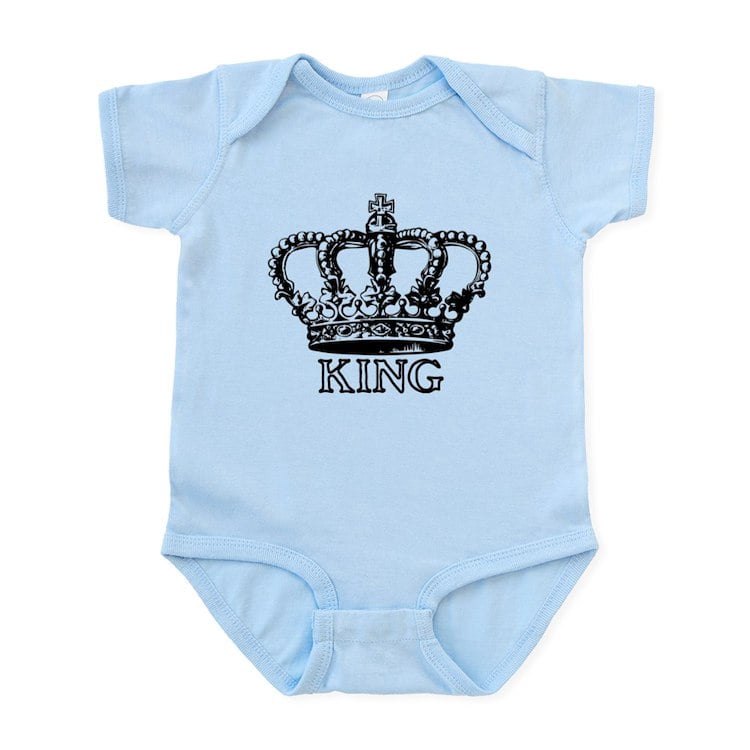 CafePress - King Crown Infant Bodysuit - Baby Light Bodysuit, Size ...