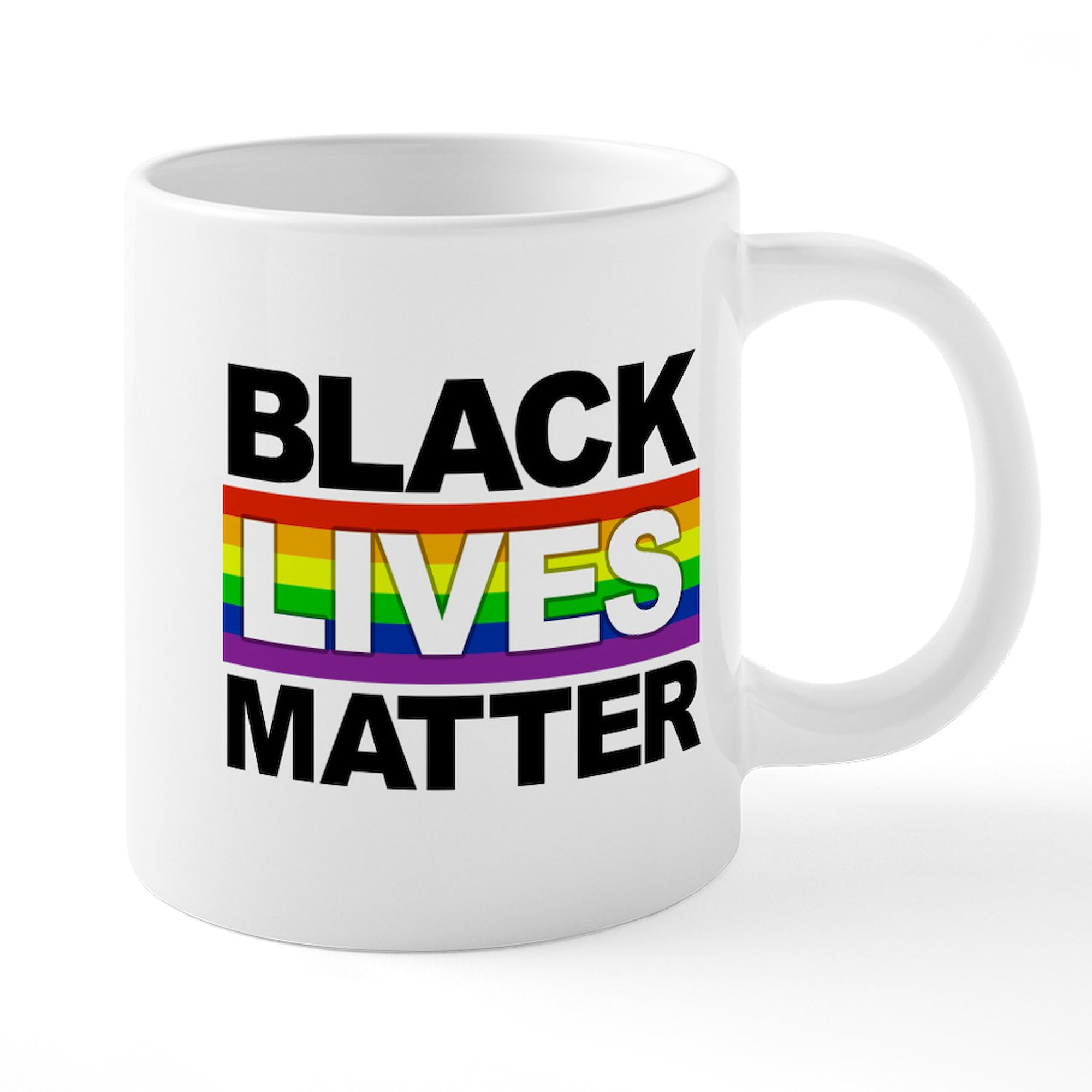 CafePress - LGBTQ Black Lives Matter - 20 Oz White Ceramic Mega Mug - Walmart.com