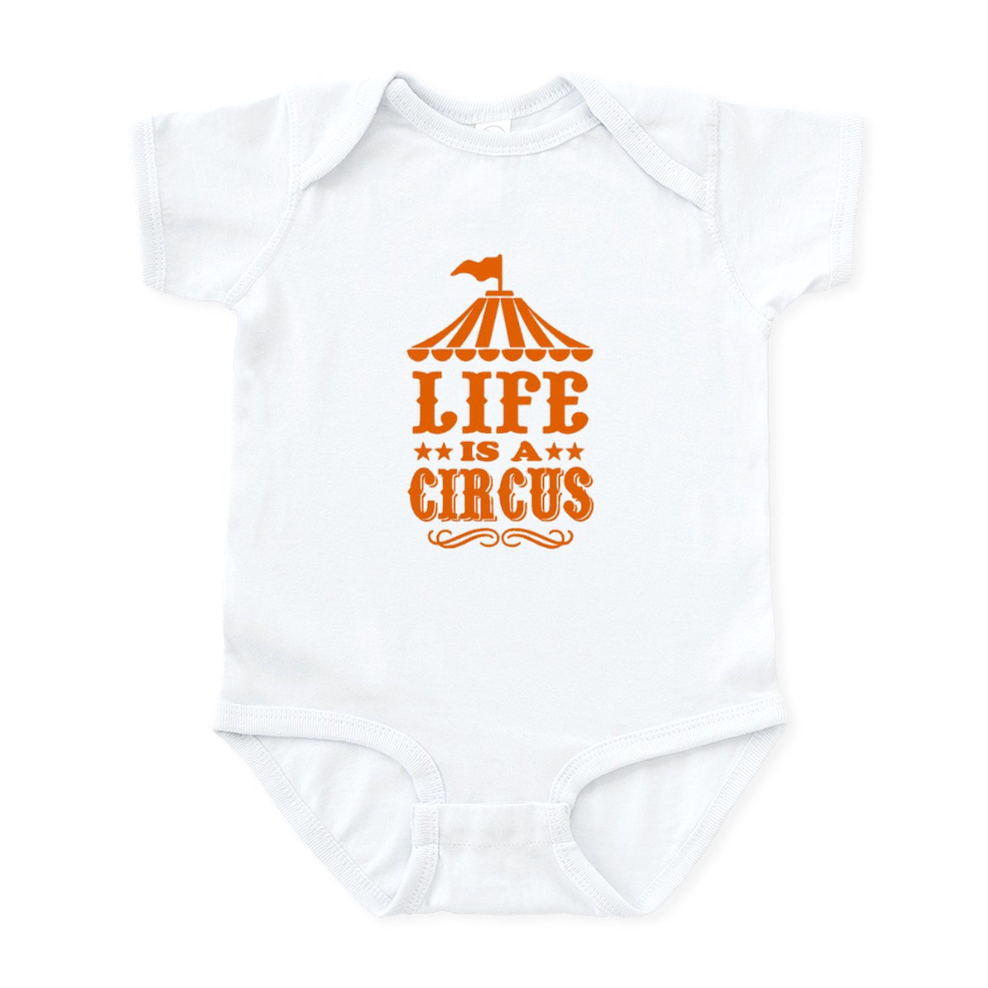 CafePress - LIFE IS A CIRCUS Body Suit - Baby Light Bodysuit, Size ...