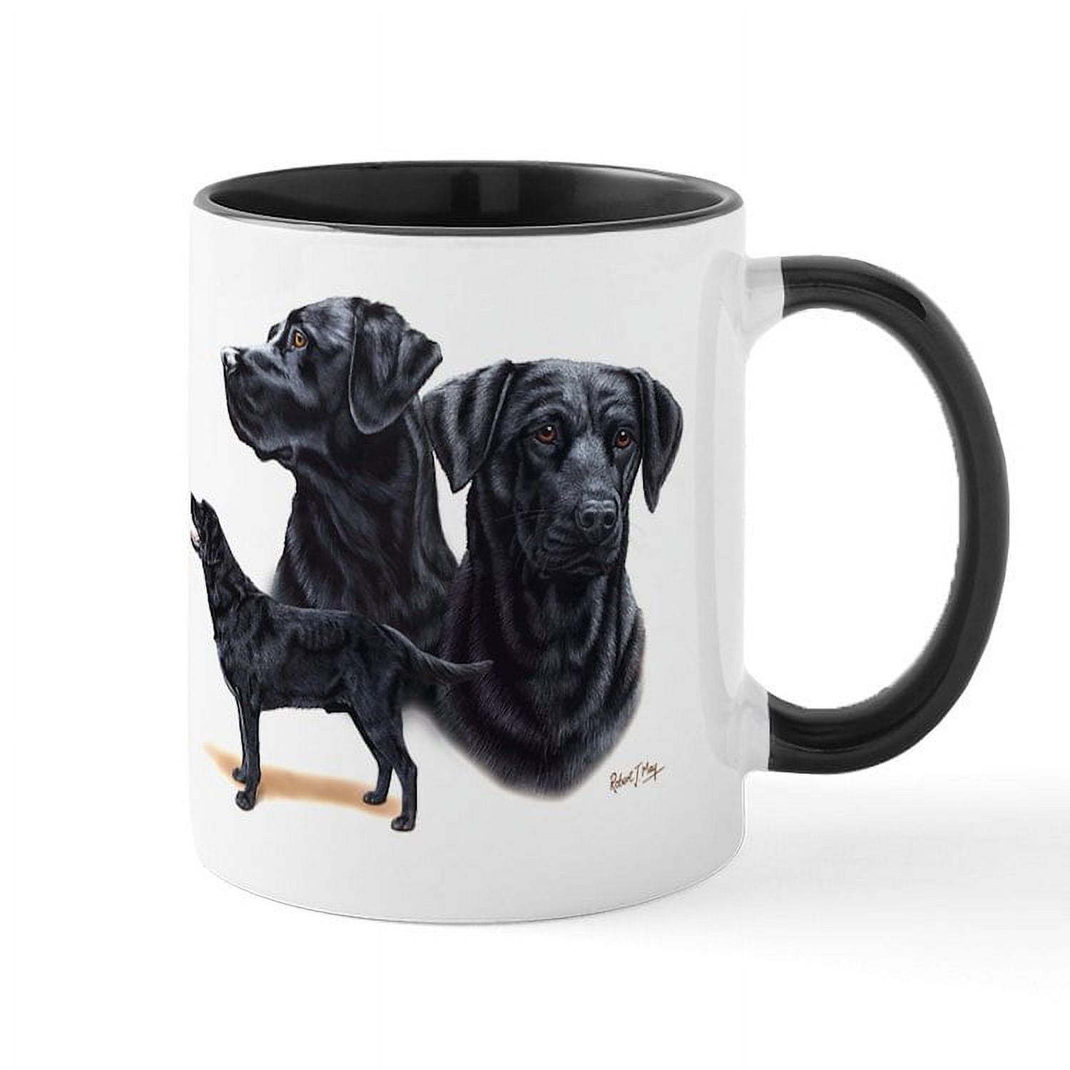 CafePress - Labrador Retriever (Black) Mug - 11 oz Ceramic Mug ...