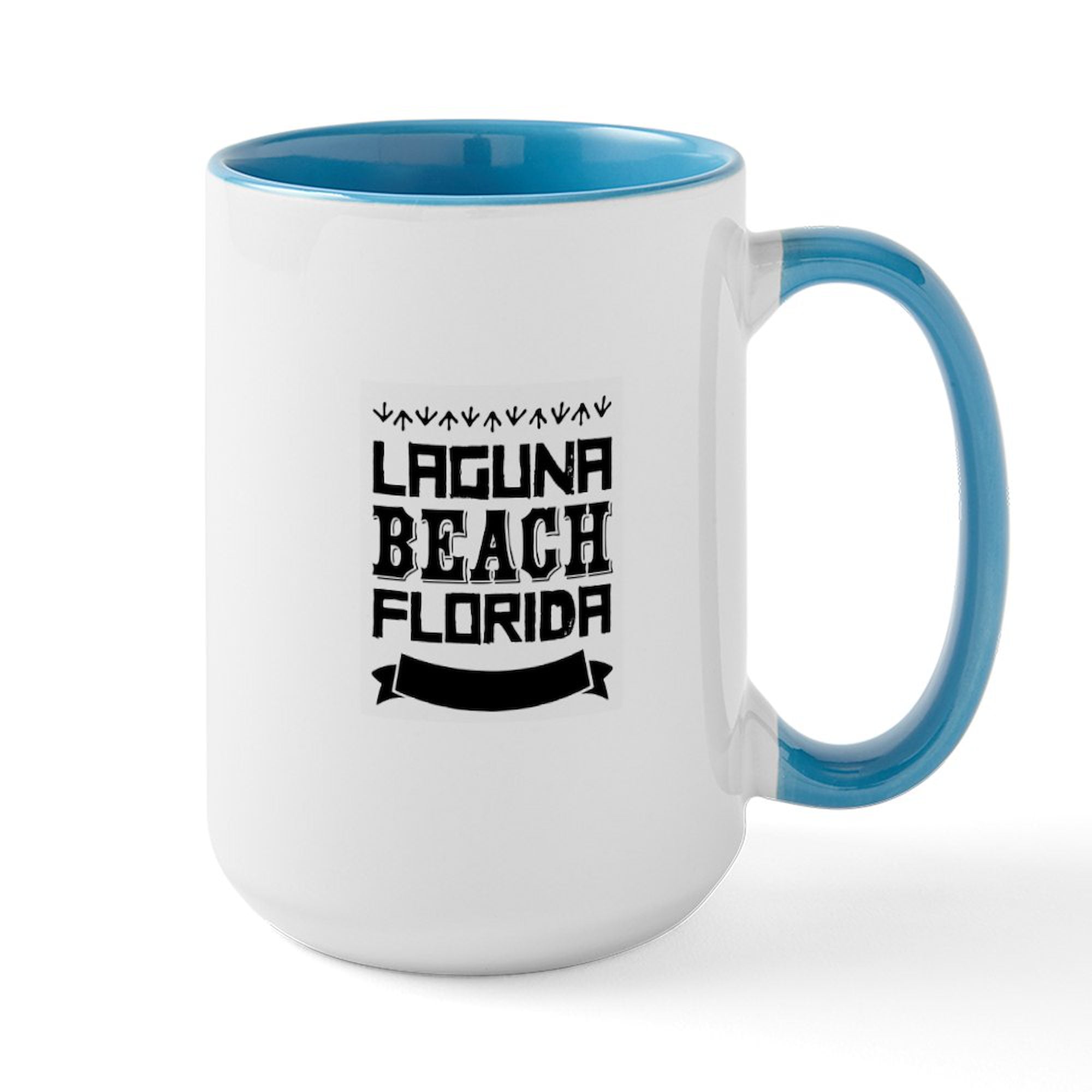 CafePress - Laguna Beach Florida Mugs - 15 oz Ceramic Large White ...