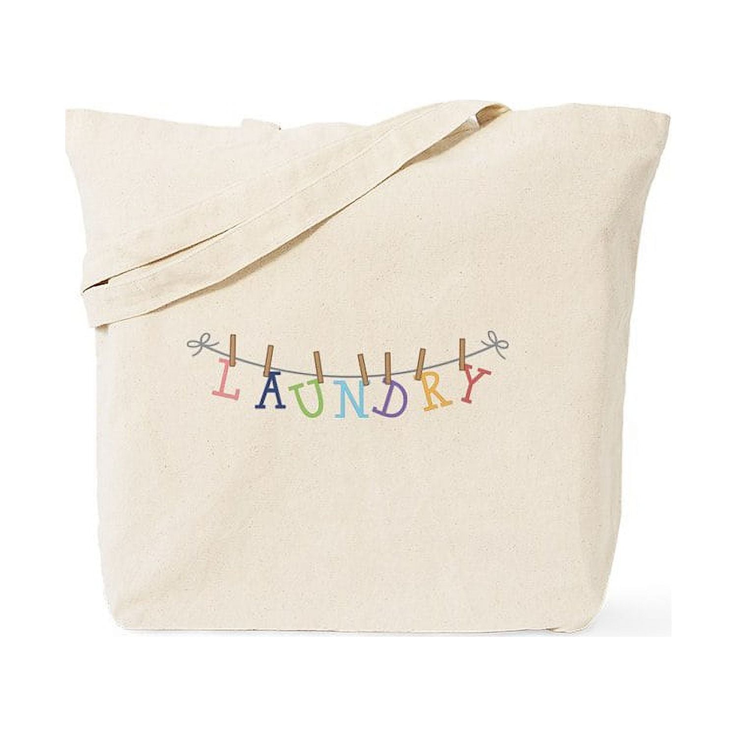 CafePress - Laundry Hanging Tote Bag - Unisex Canvas Tote Bag, Beige, 1 ...