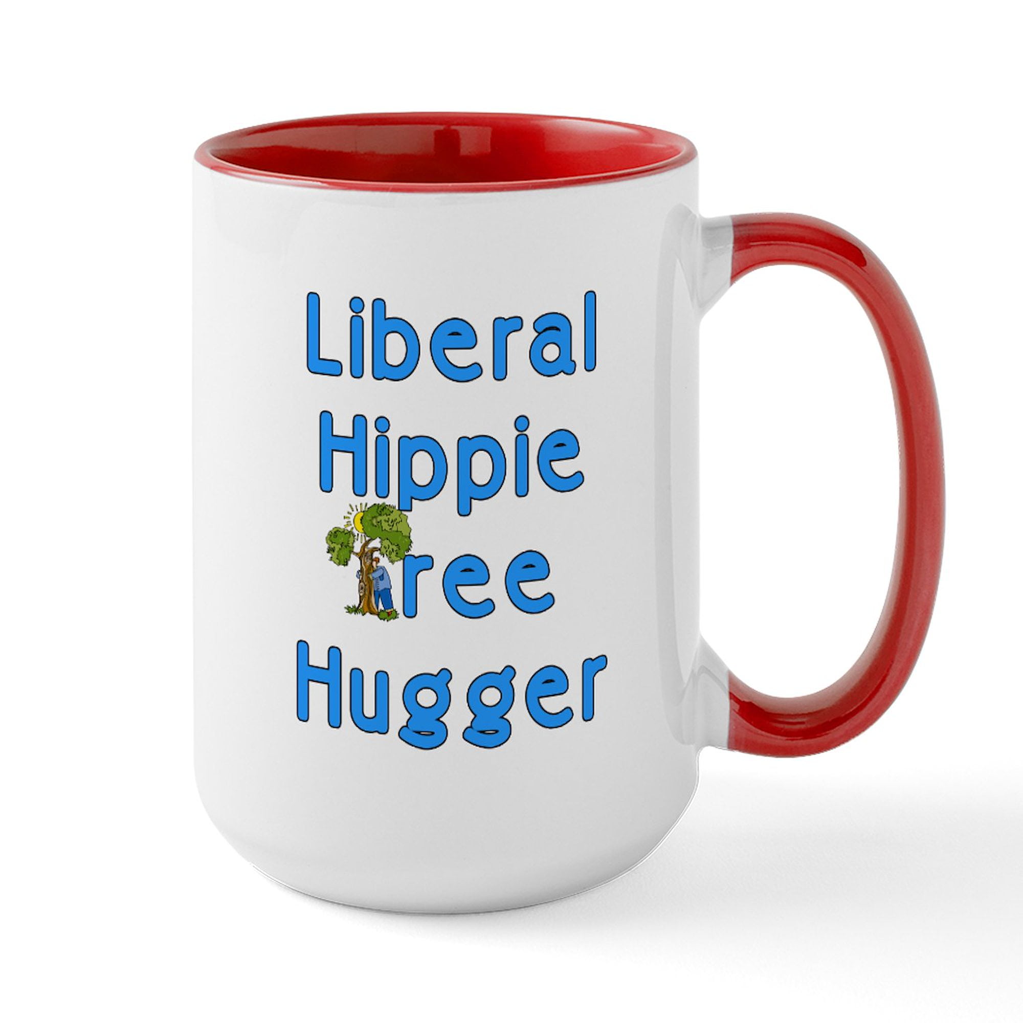 CafePress - Liberal Hippie Tree Hugger Large Mug - 15 oz Ceramic Large ...